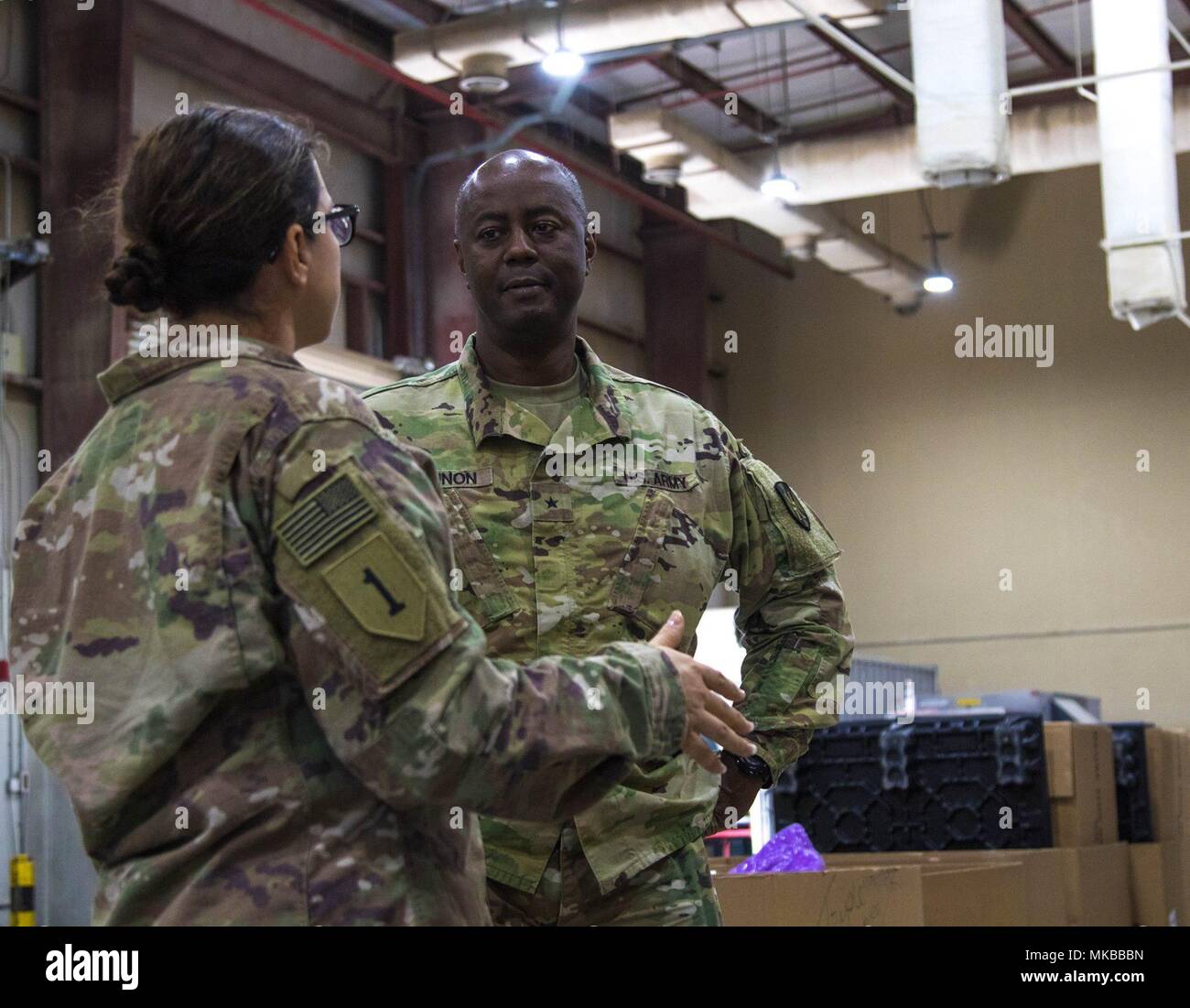 CAMP ARIFJAN, Kuwait (Nov. 29, 2017) - Brig. Gen. Slyvester Cannon ...
