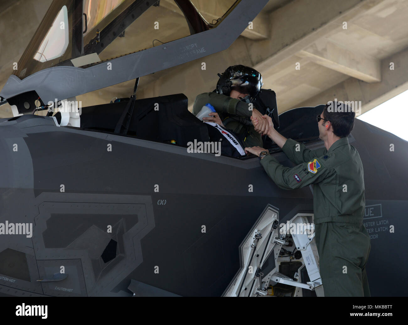 U.S. Air Force Lt. Col. Matthew Johnston, 34th Fighter Squadron ...