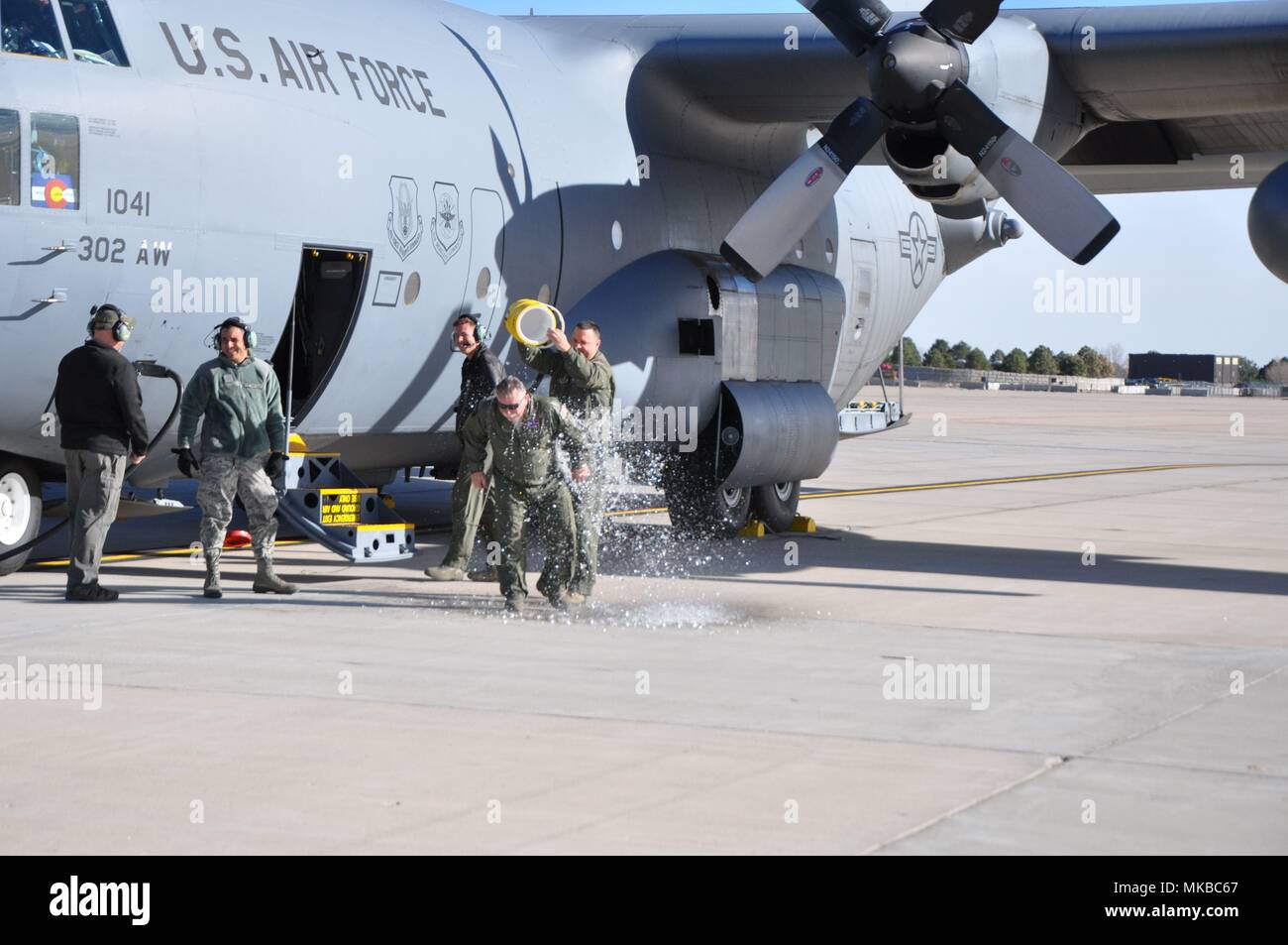 Master Sgt. Victor Cowen, a 302nd Airlift Wing C-130 Hercules aircraft ...