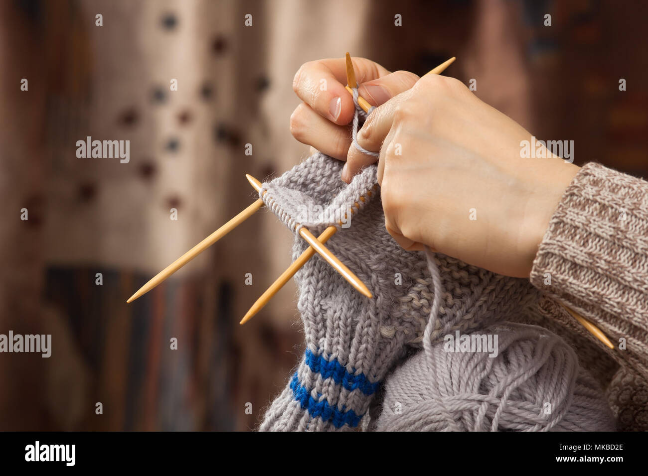 Hand knit hi-res stock photography and images - Alamy