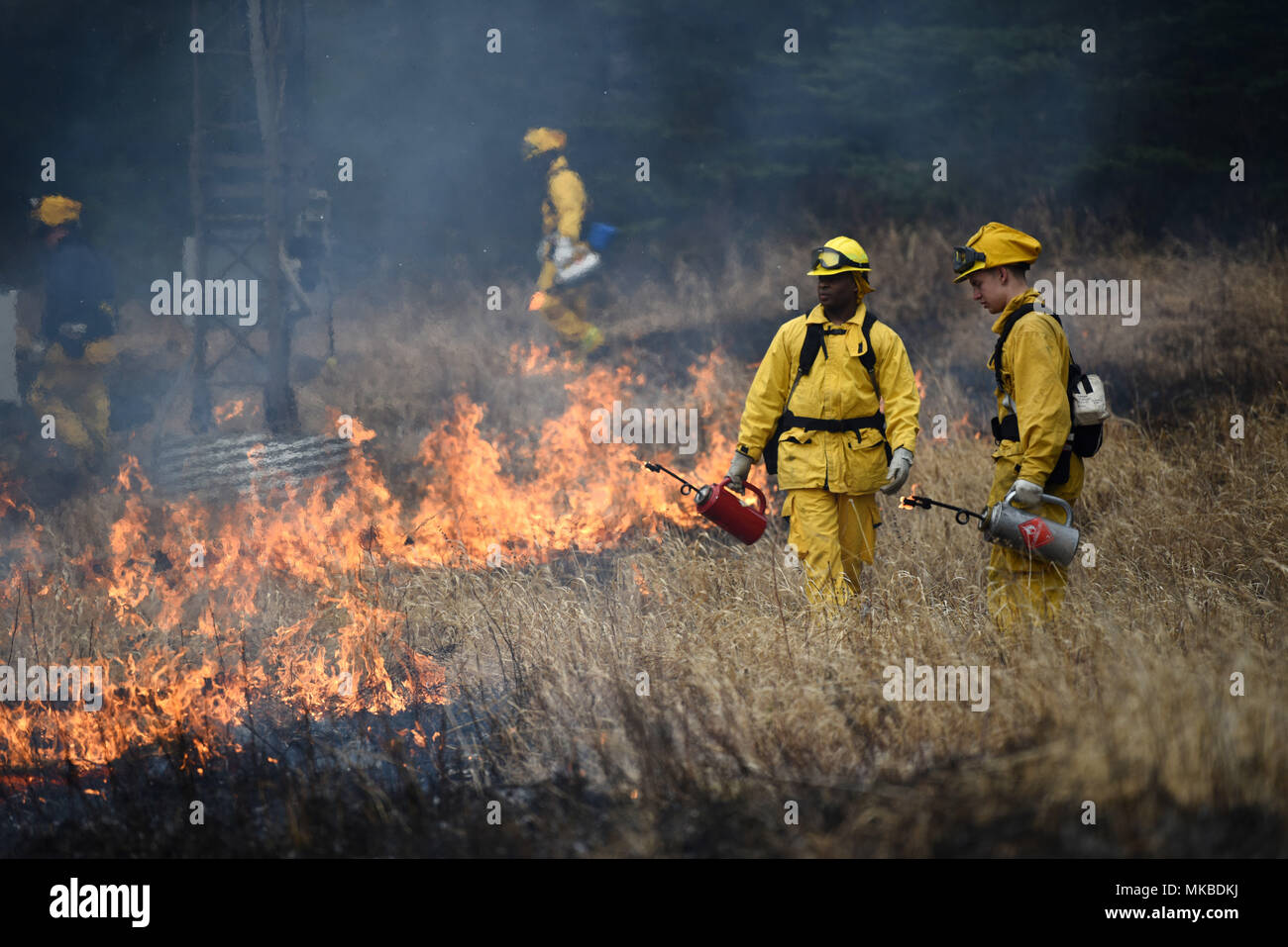 Senior Airman Cameron Nance and Airman Jacob Timmer, 673rd Civil ...