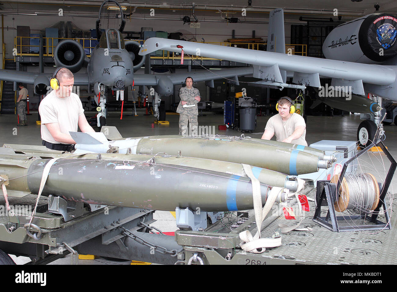 Tech. Sgt. Brent Hawley, left, and Airman 1st Class Jacob Wedemeyer ...