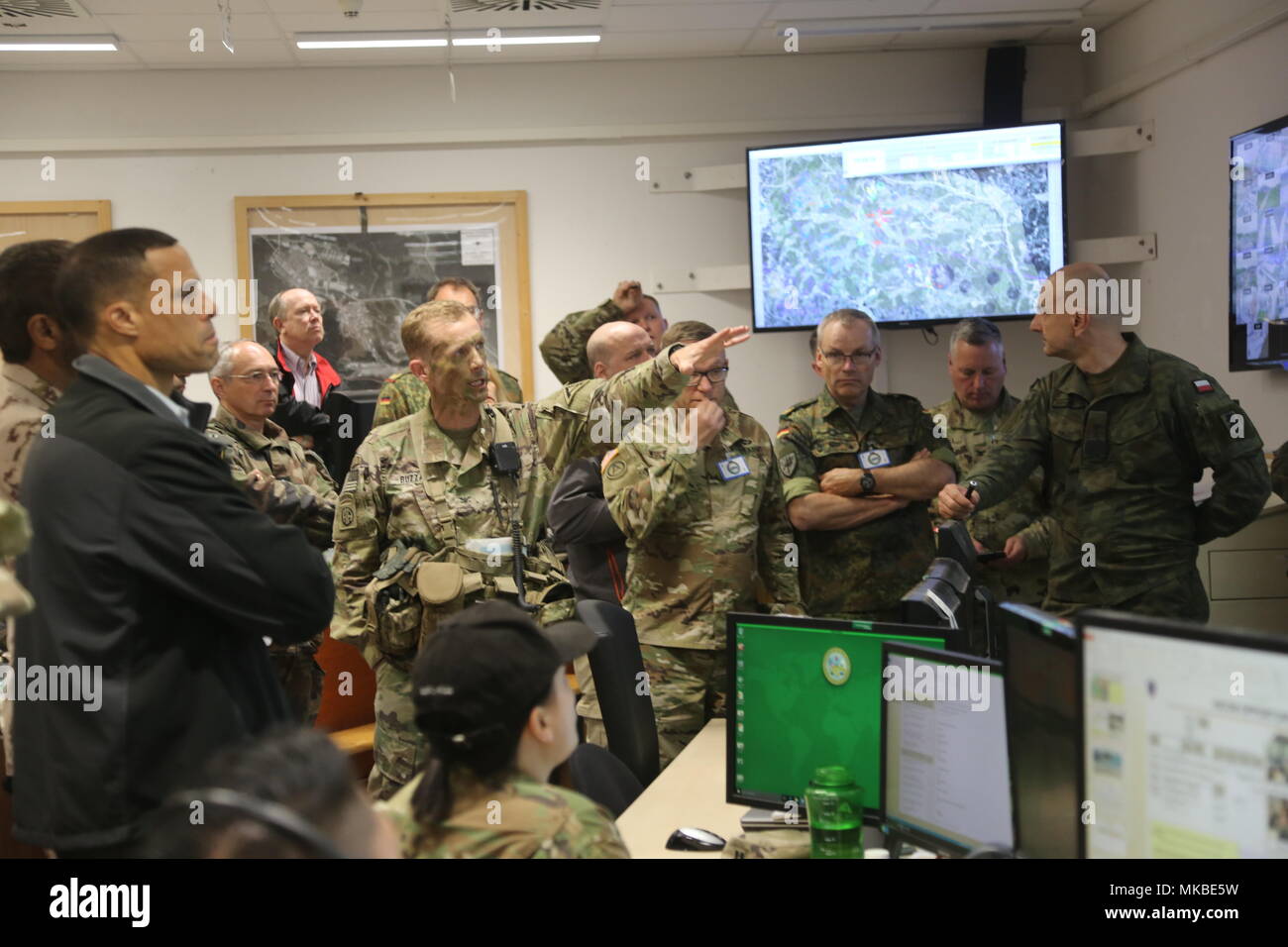 U.S. Army Col. Curtis A. Buzzard, Commander of Joint Multi-National ...