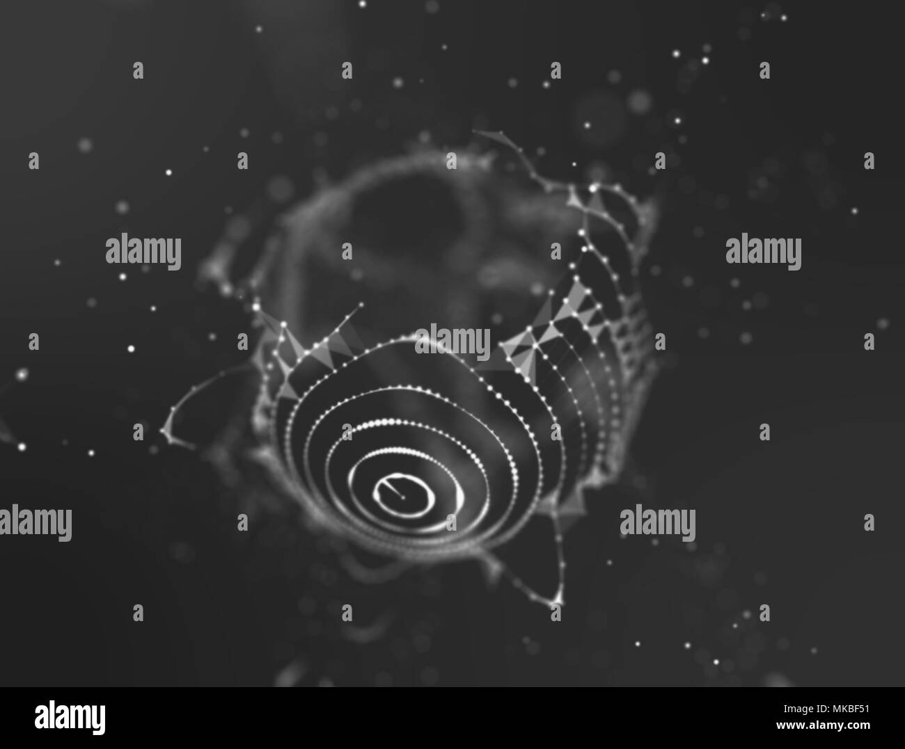 Big Data Visualization Background 3d Illustration Cyber Background