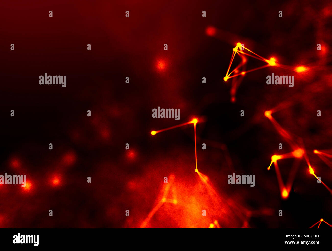 Abstract Fire red Geometrical Background ..Futuristic technology style ...