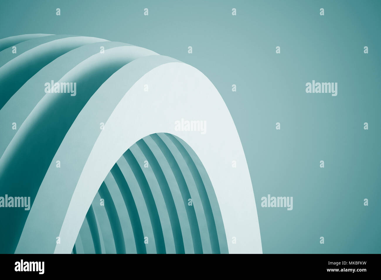 3d White Modern Building Concept Stock Photo - Alamy