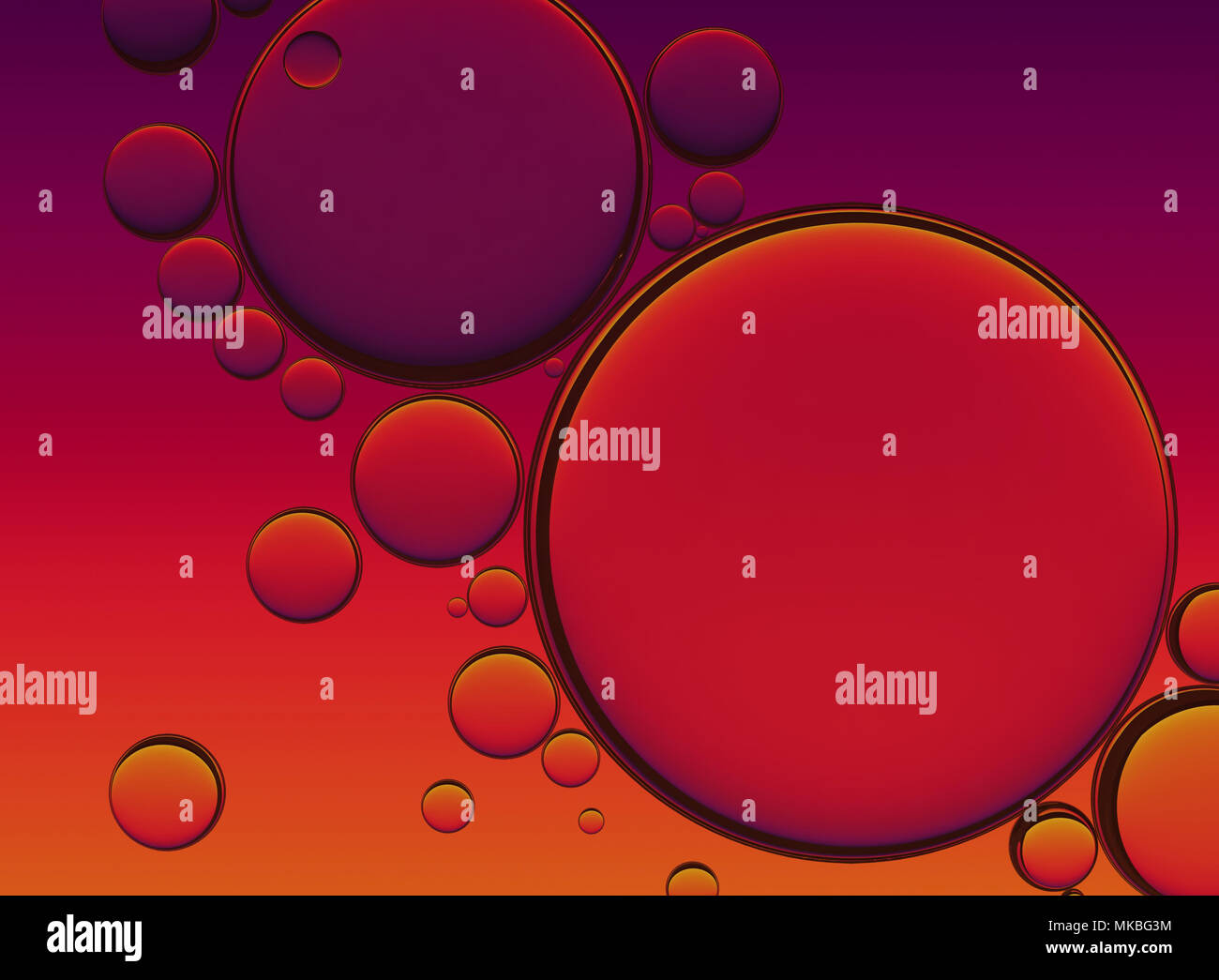 Oil Bubbles Isolated on White Background, Closeup Collagen Emulsion in ...
