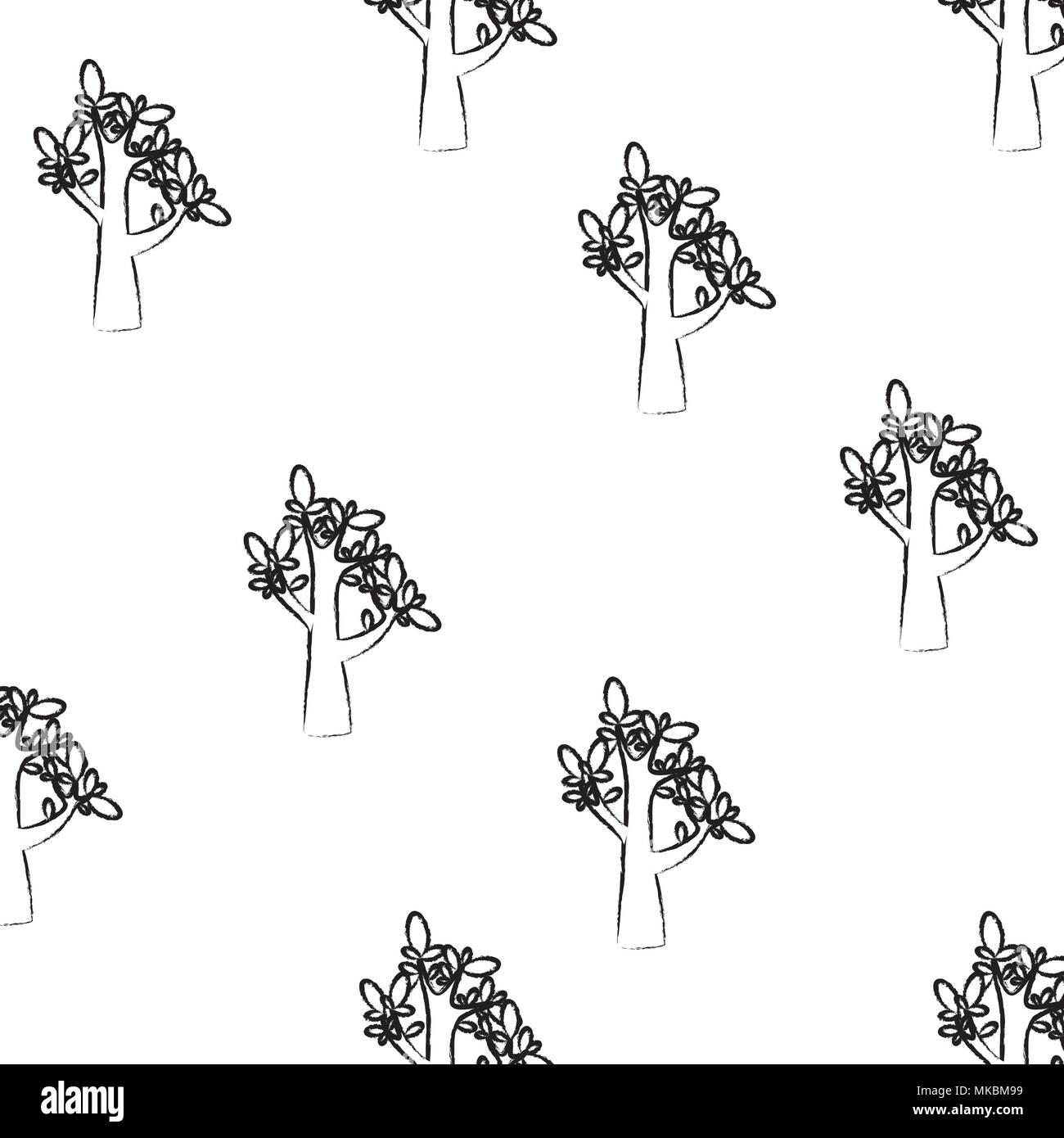background of trees design, vector illustration Stock Vector Image ...