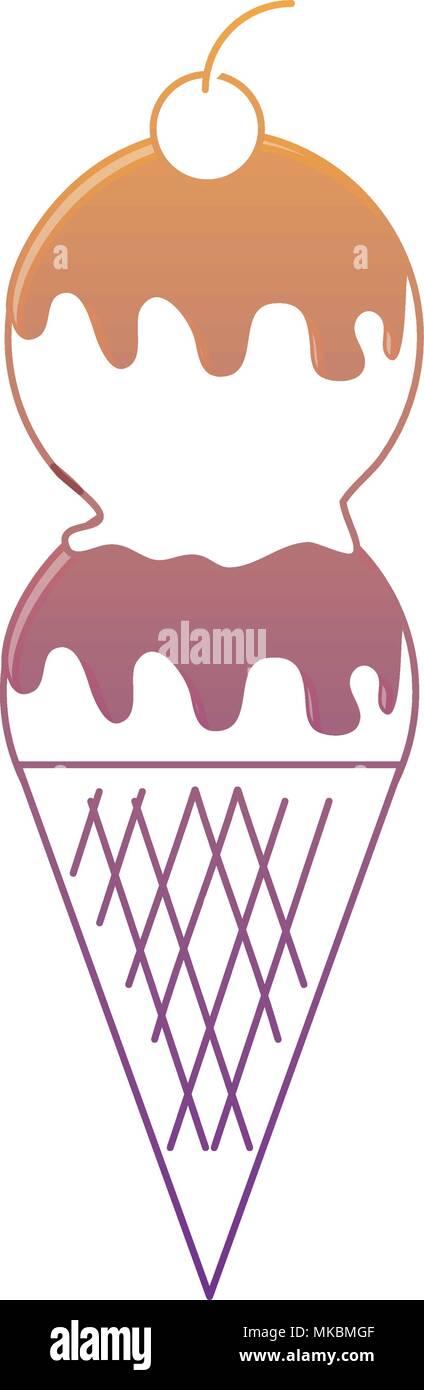 ice cream icon over white background, vector illustration Stock Vector ...