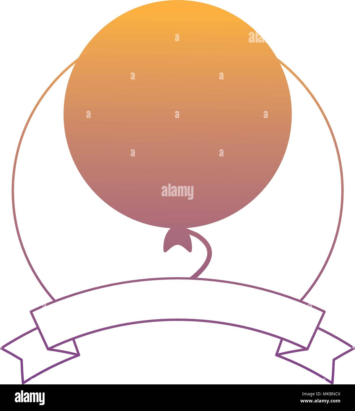 emblem with balloon icon over white background, colorful design. vector ...