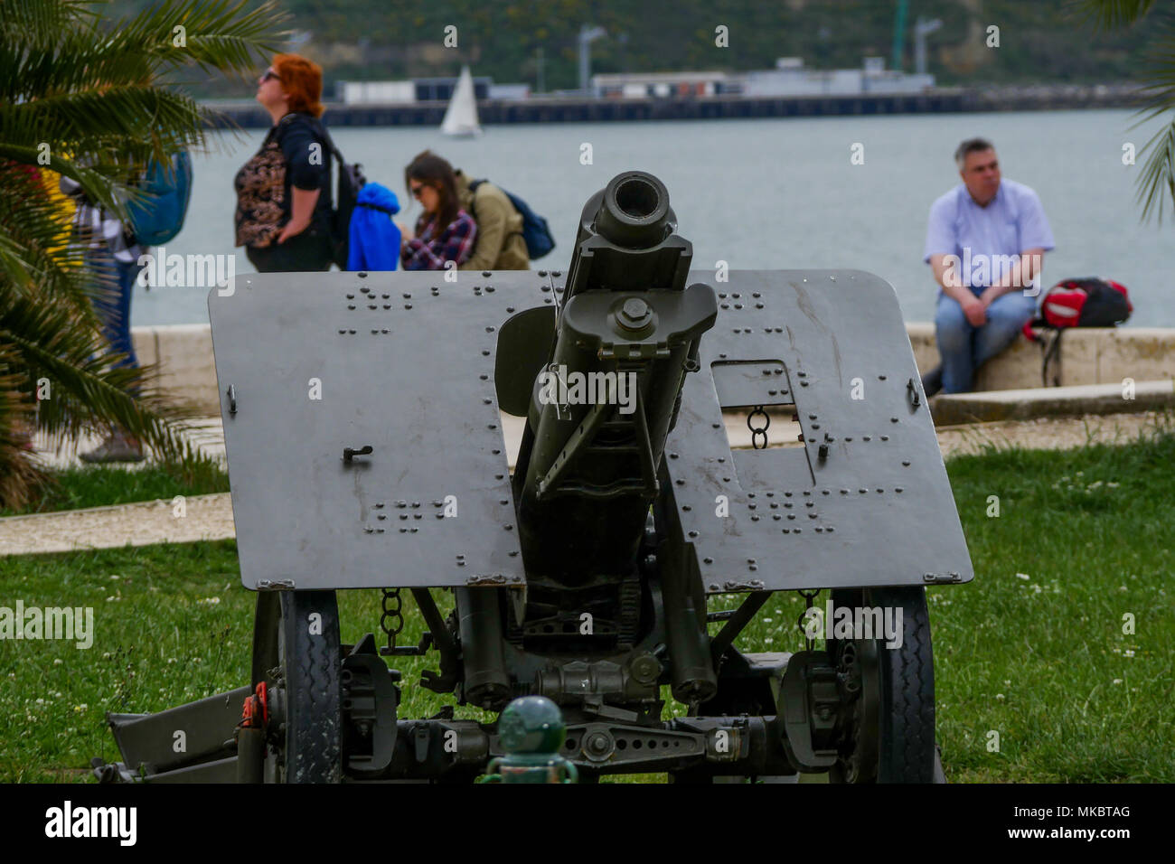 Gun at Portuguese Military Museum - Museu Militar de Lisboa -, Belem ...
