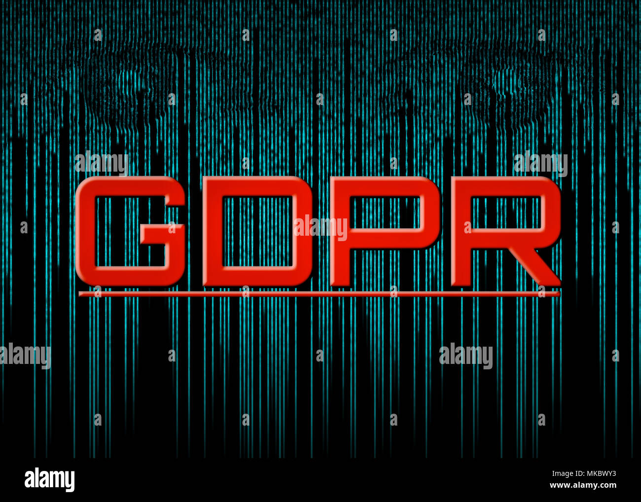 GDPR General Data Protection Regulation May 25 2018 Stock Photo - Alamy