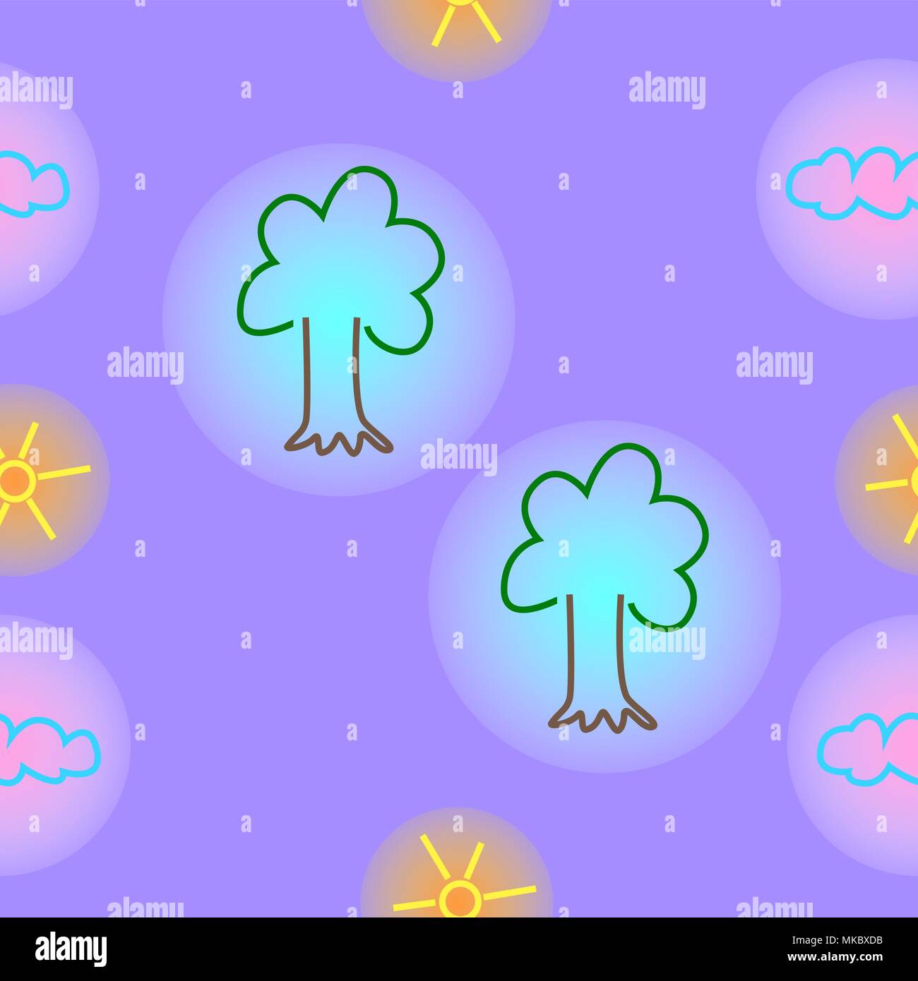 Seamless simple abstract nature pattern with gradient fill Stock Vector ...