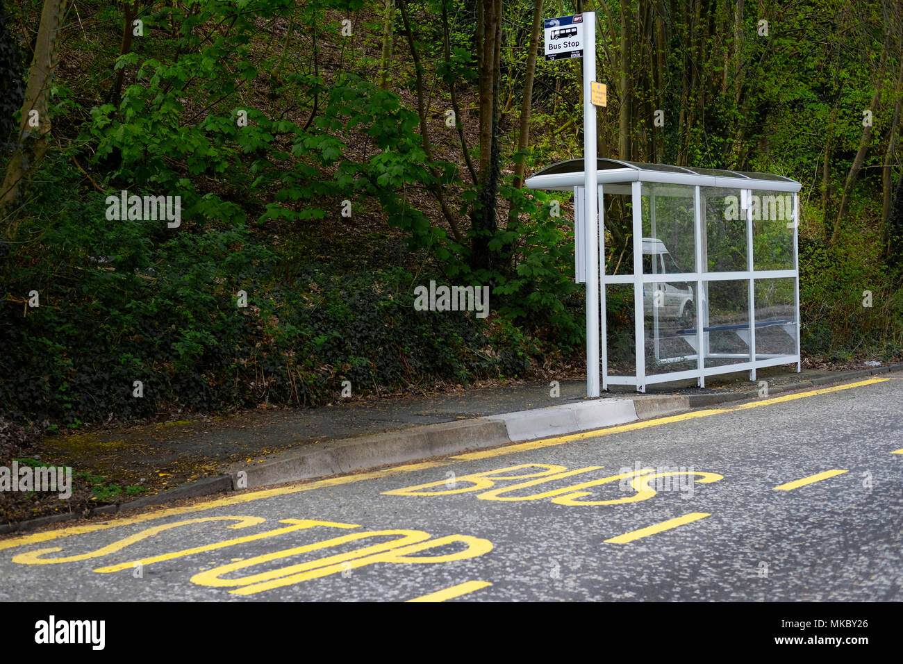 bus stop shelter rural countryside uk public transport free travel ...