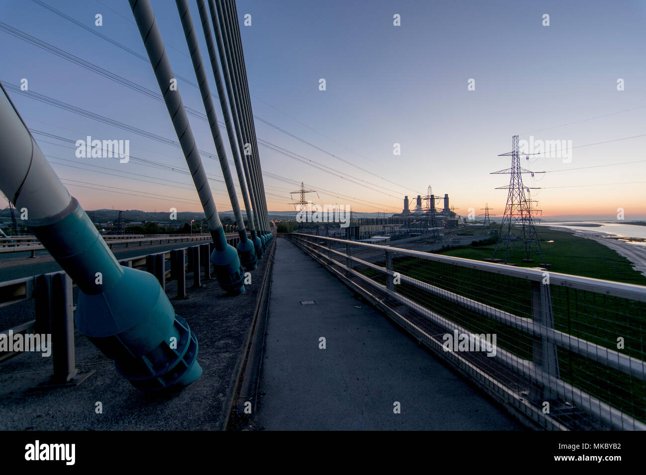 The Flintshire Bridge is a cable-stayed bridge spanning the Dee Estuary ...