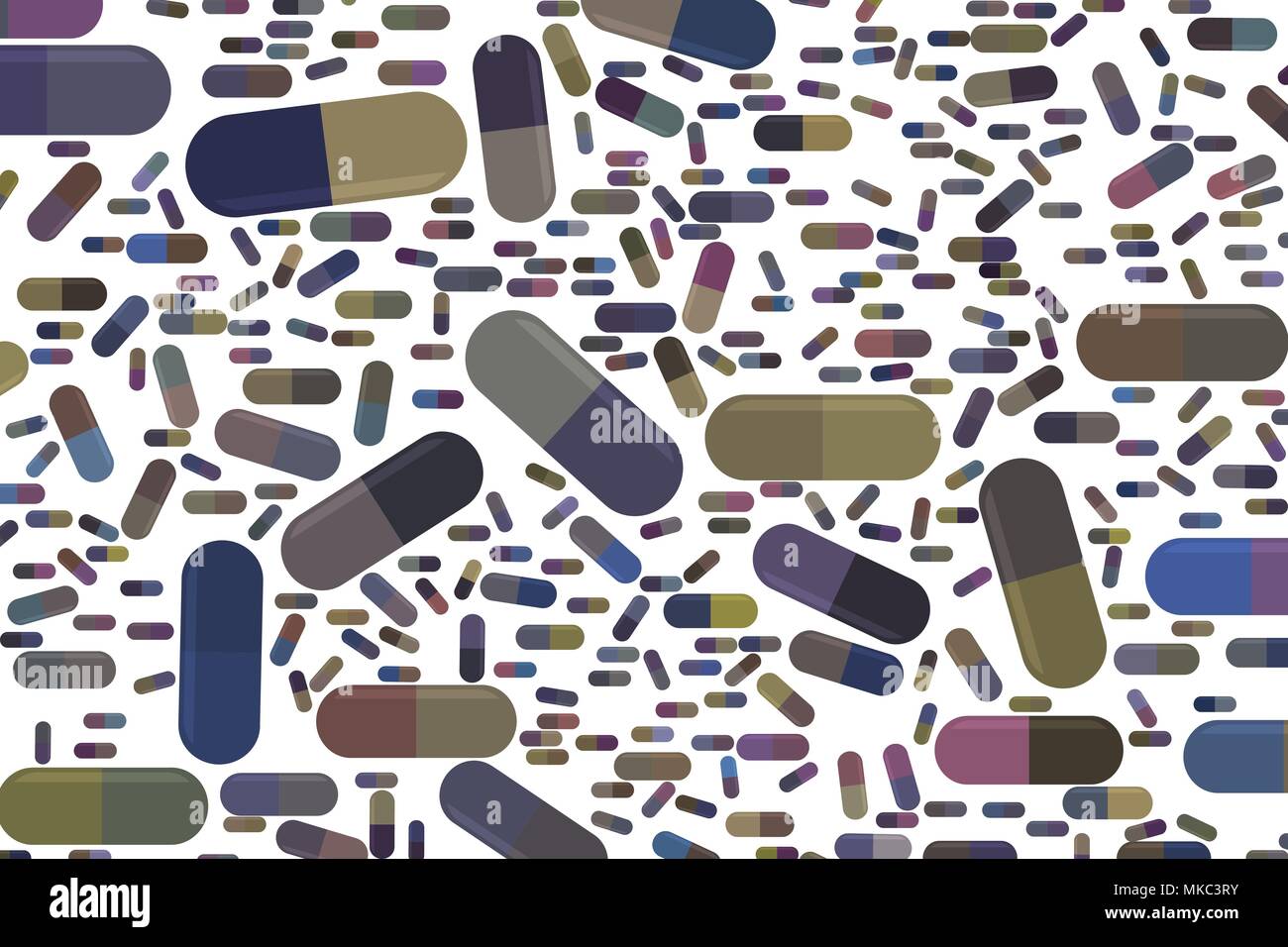 capsules, medicine or pills illustrations background abstract, hand ...
