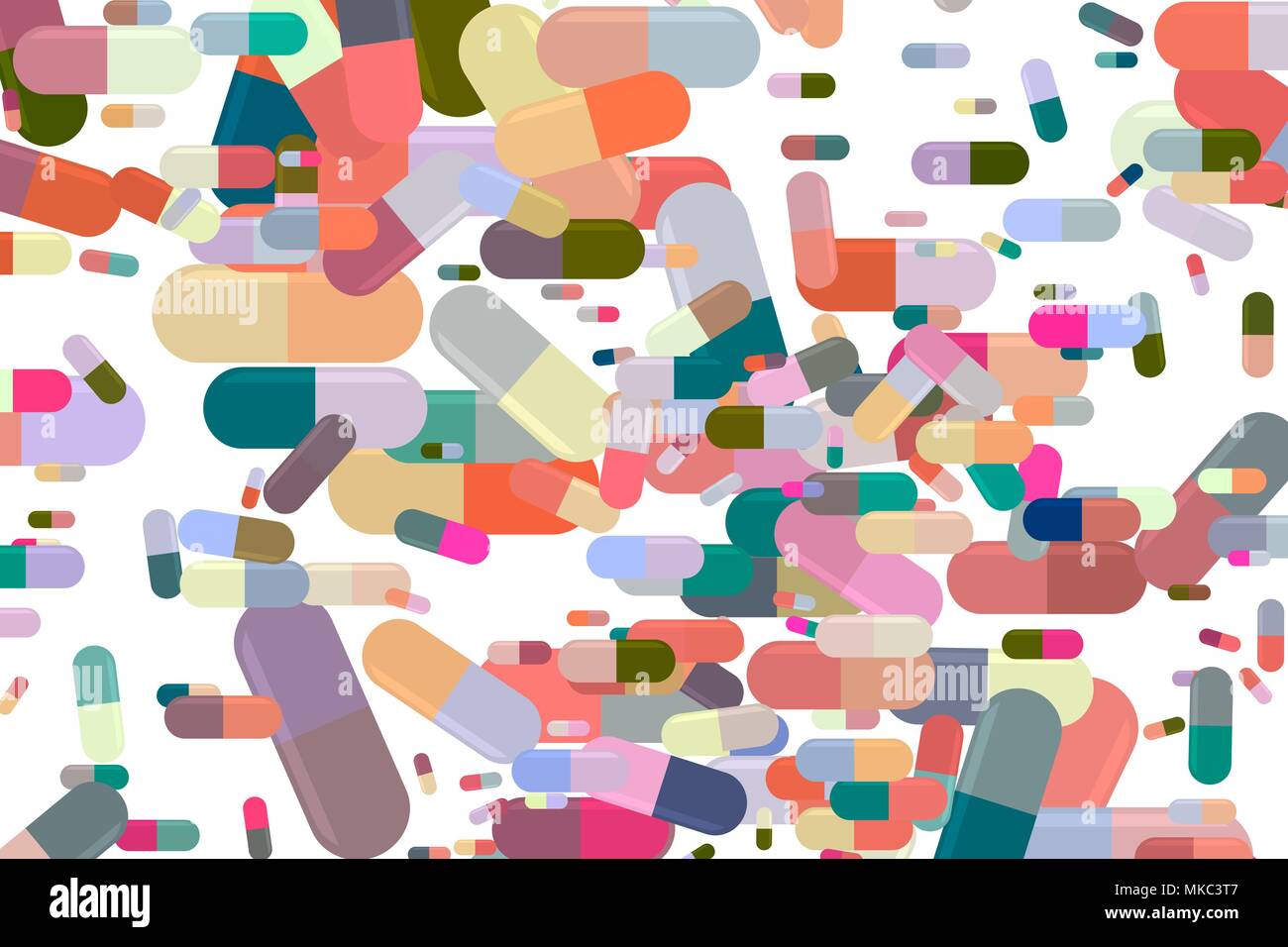 Illustrations of capsules, medicine or pills. Good for web page ...