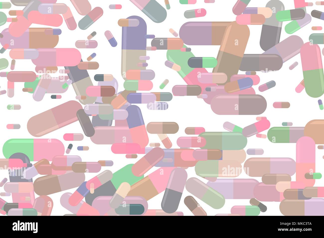 capsules, medicine or pills illustrations background abstract, hand ...