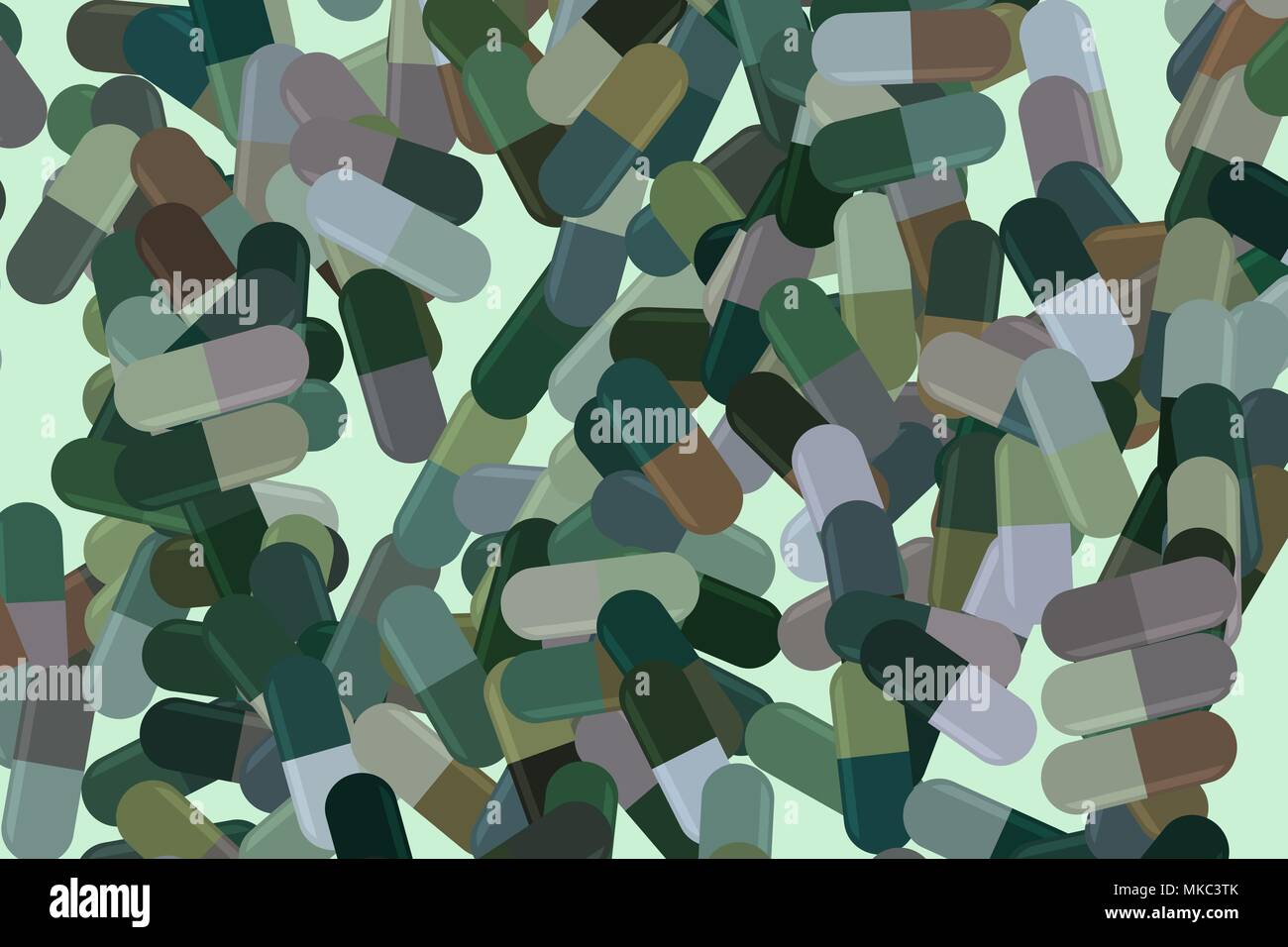 capsules, medicine or pills illustrations background abstract, hand ...