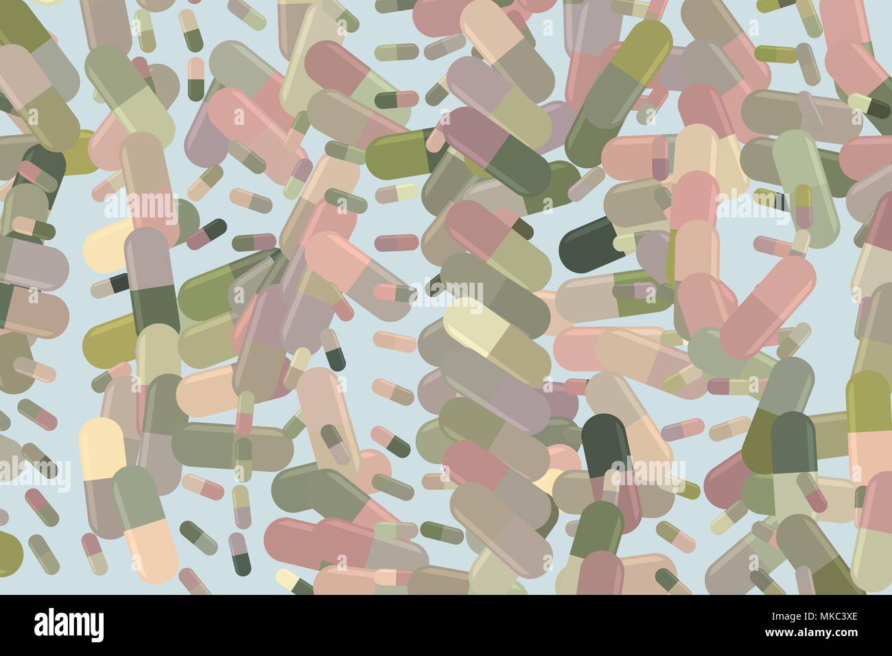 capsules, medicine or pills illustrations background abstract, hand ...
