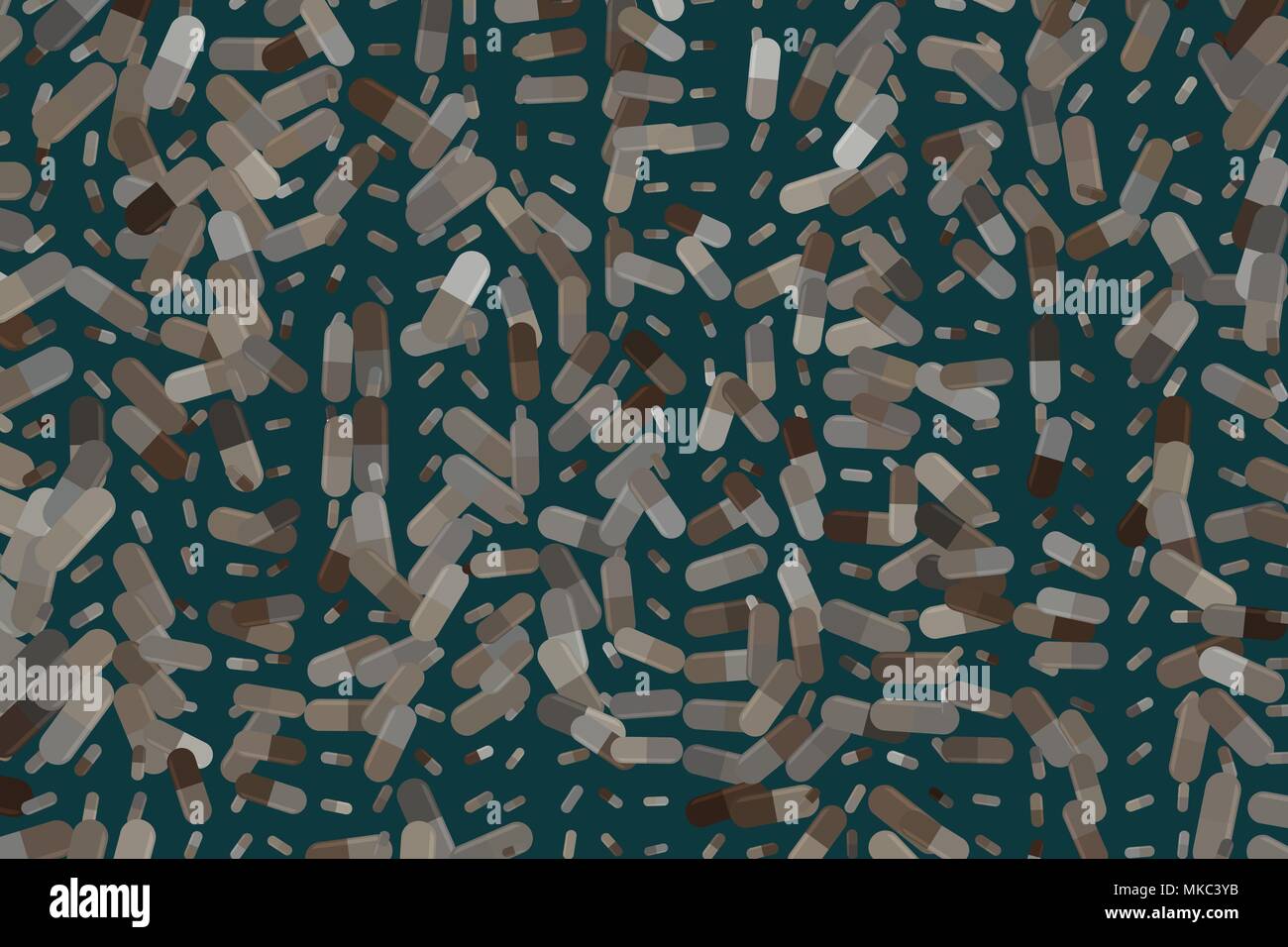 Abstract capsules, medicine or pills illustrations background pattern ...