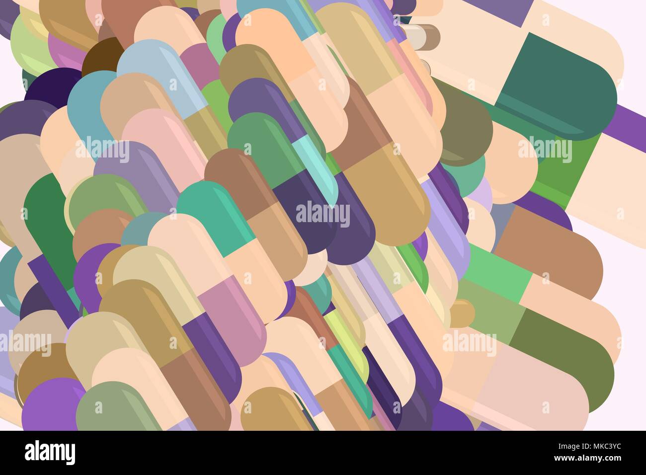 Abstract capsules, medicine or pills illustrations background pattern ...