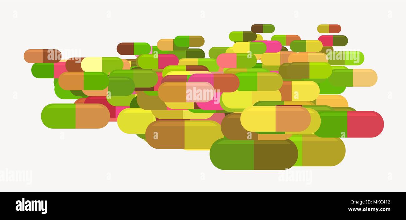 Abstract capsules, medicine or pills illustrations background pattern ...