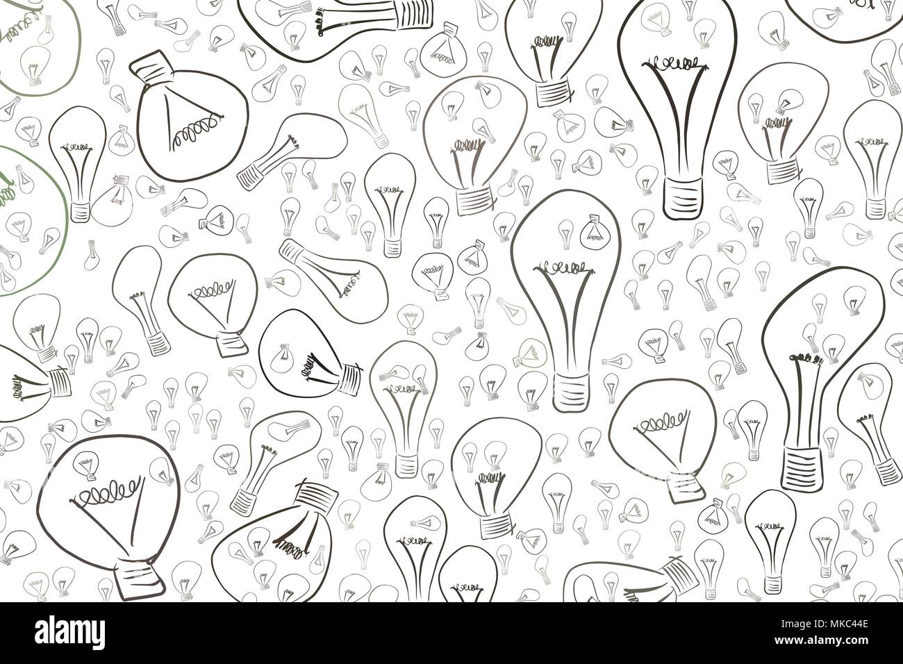 Illustrations of light bulbs. Good for web page, wallpaper, graphic ...