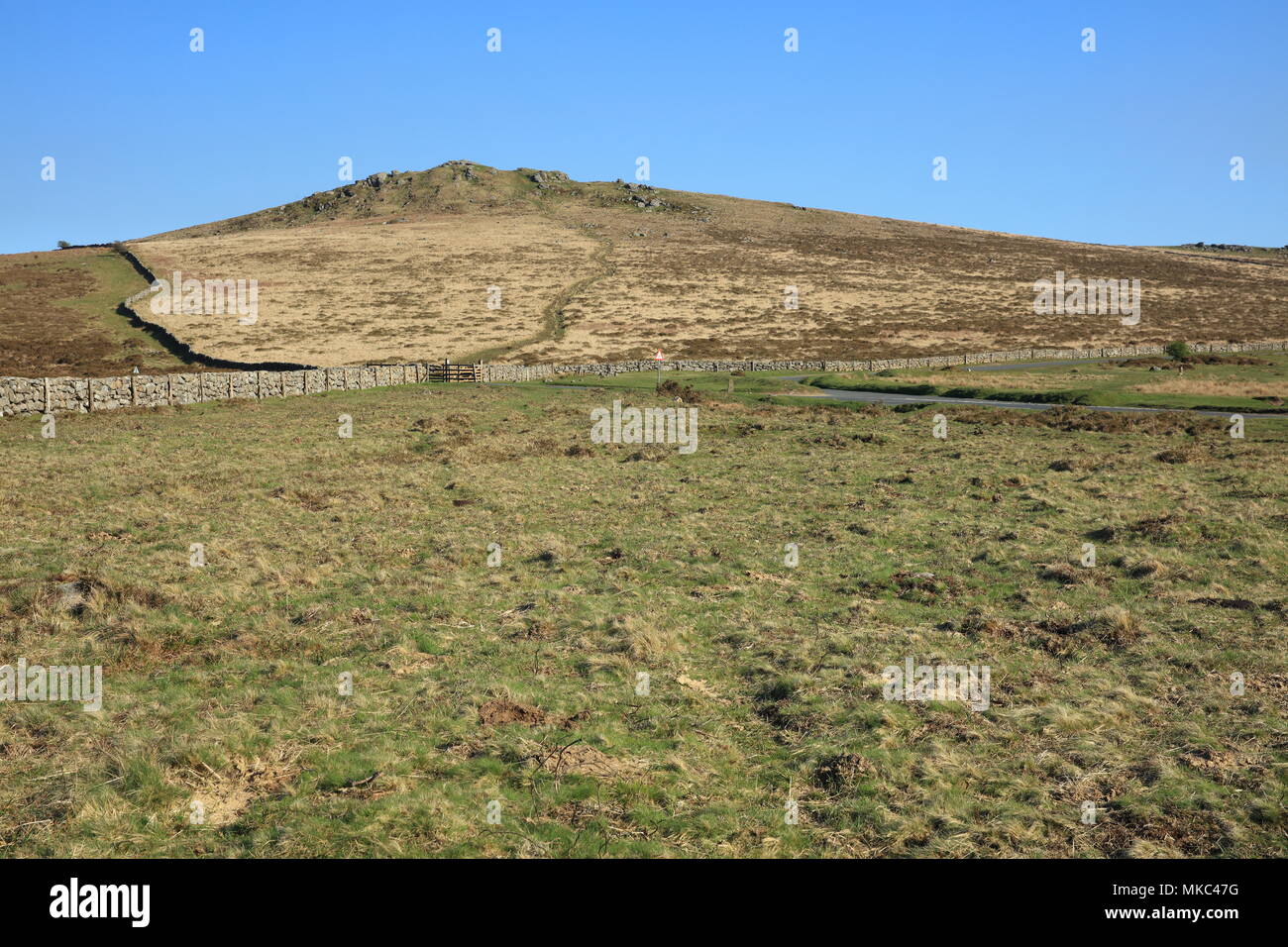 View towards Rippon tor, Dartmoor National park, Devon, England, UK ...