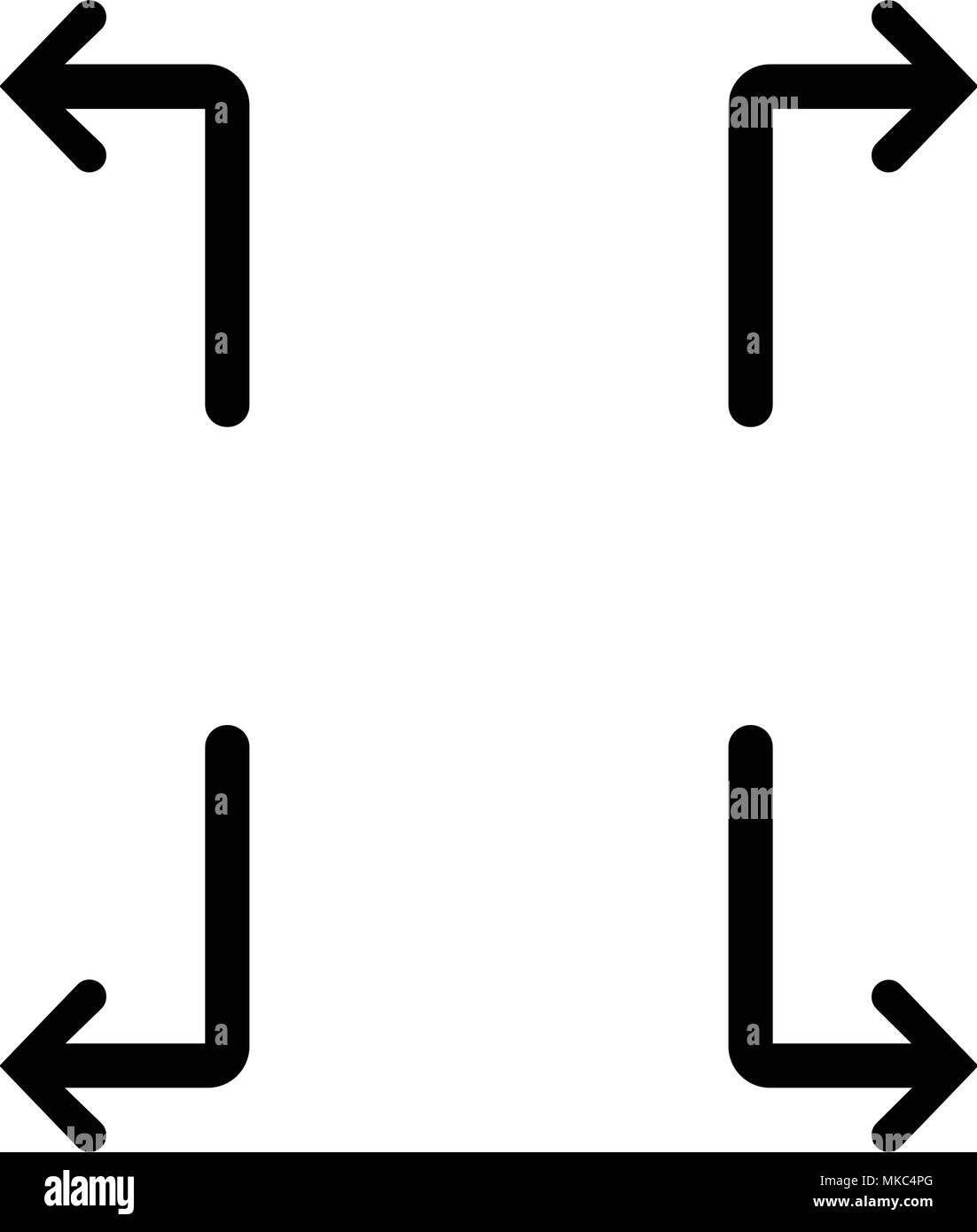 Arrows pointers icon set, isolated on white background Stock Vector ...