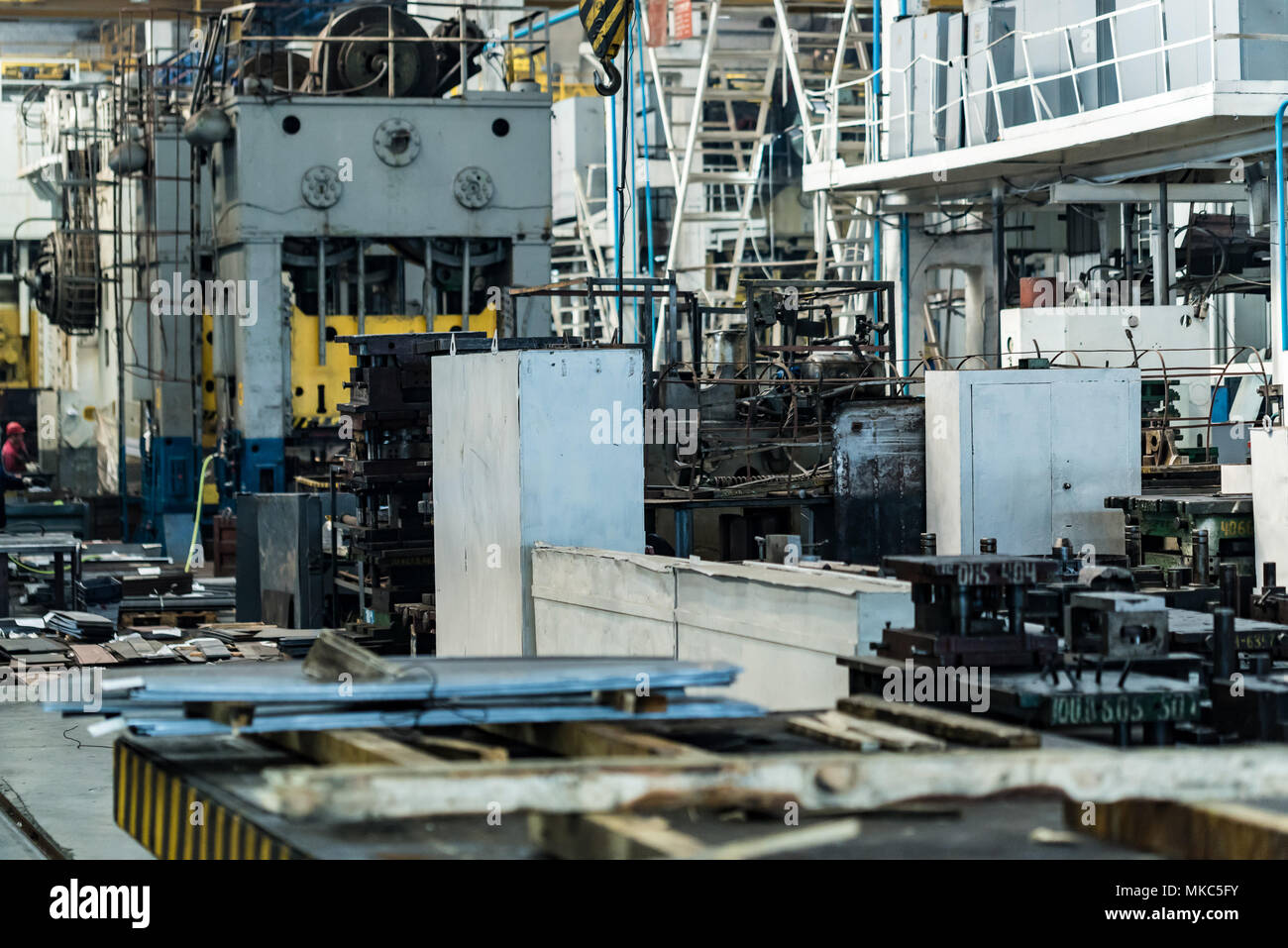 Assembly workshop interior at big industrial plant Stock Photo - Alamy