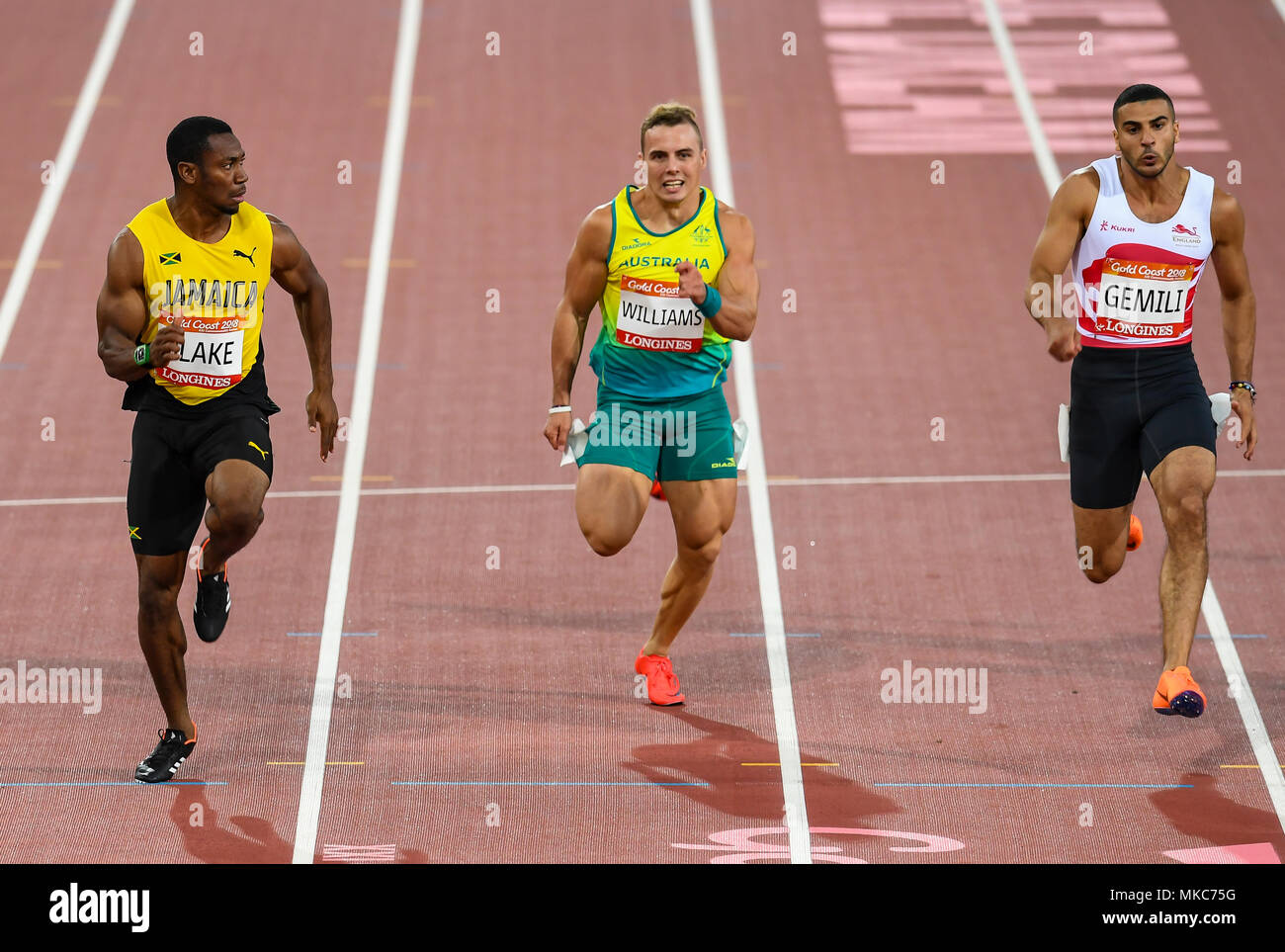 GOLD COAST, AUSTRALIA - APRIL 8: Yohan Blake, Trae Williams, Adam ...