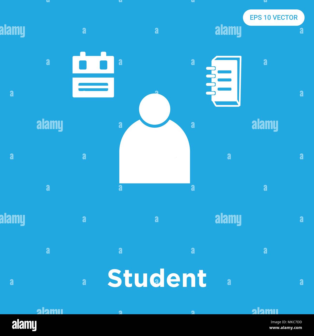 Black male student students Stock Vector Images - Alamy