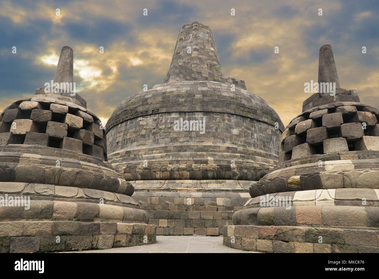 Borobudur Buddhist Temple Java Indonesia Stock Photo - Alamy