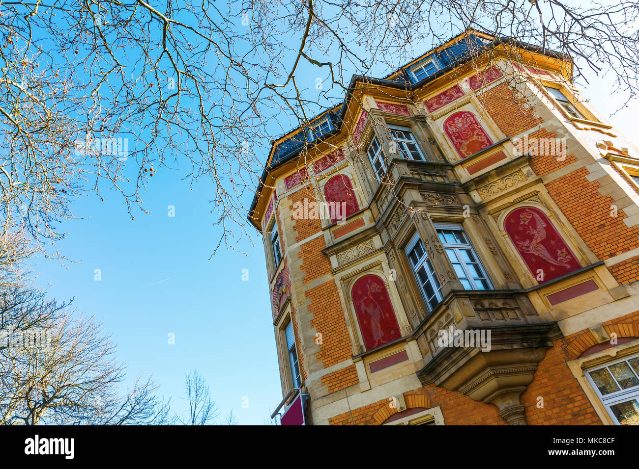 facade of a historic building in Worms, Germany Stock Photo - Alamy