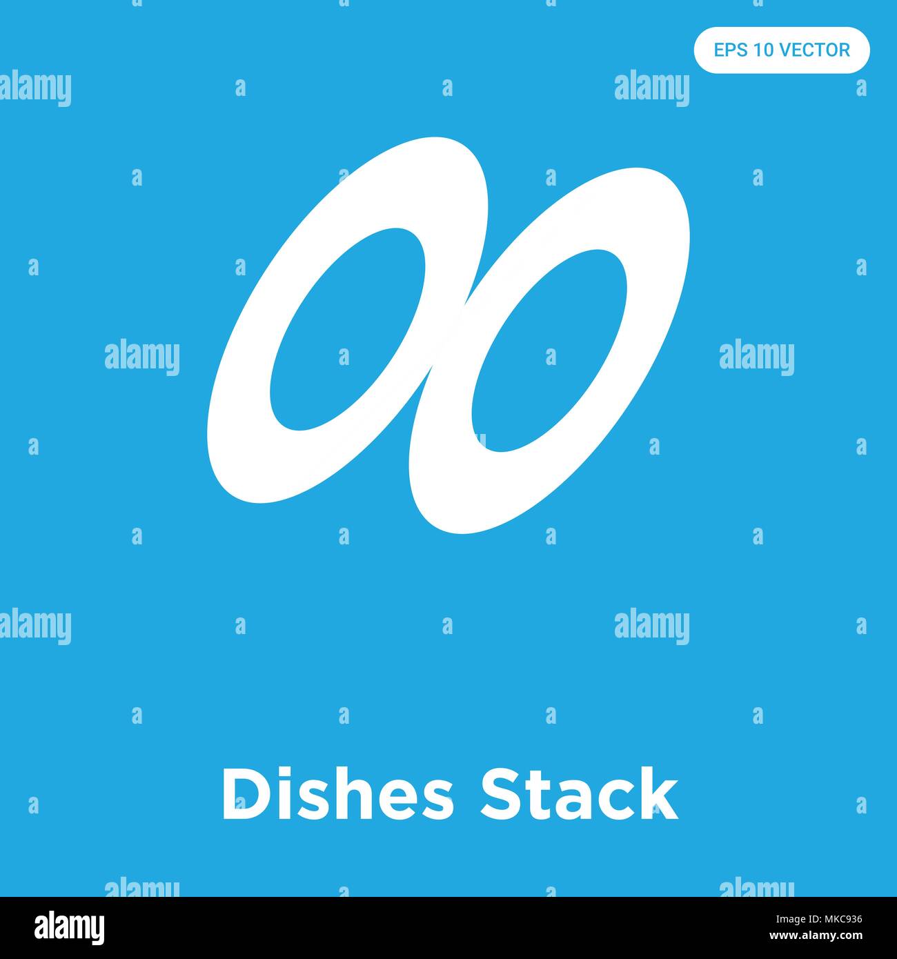 Tableware icon plates fork spoon Stock Vector Images - Alamy