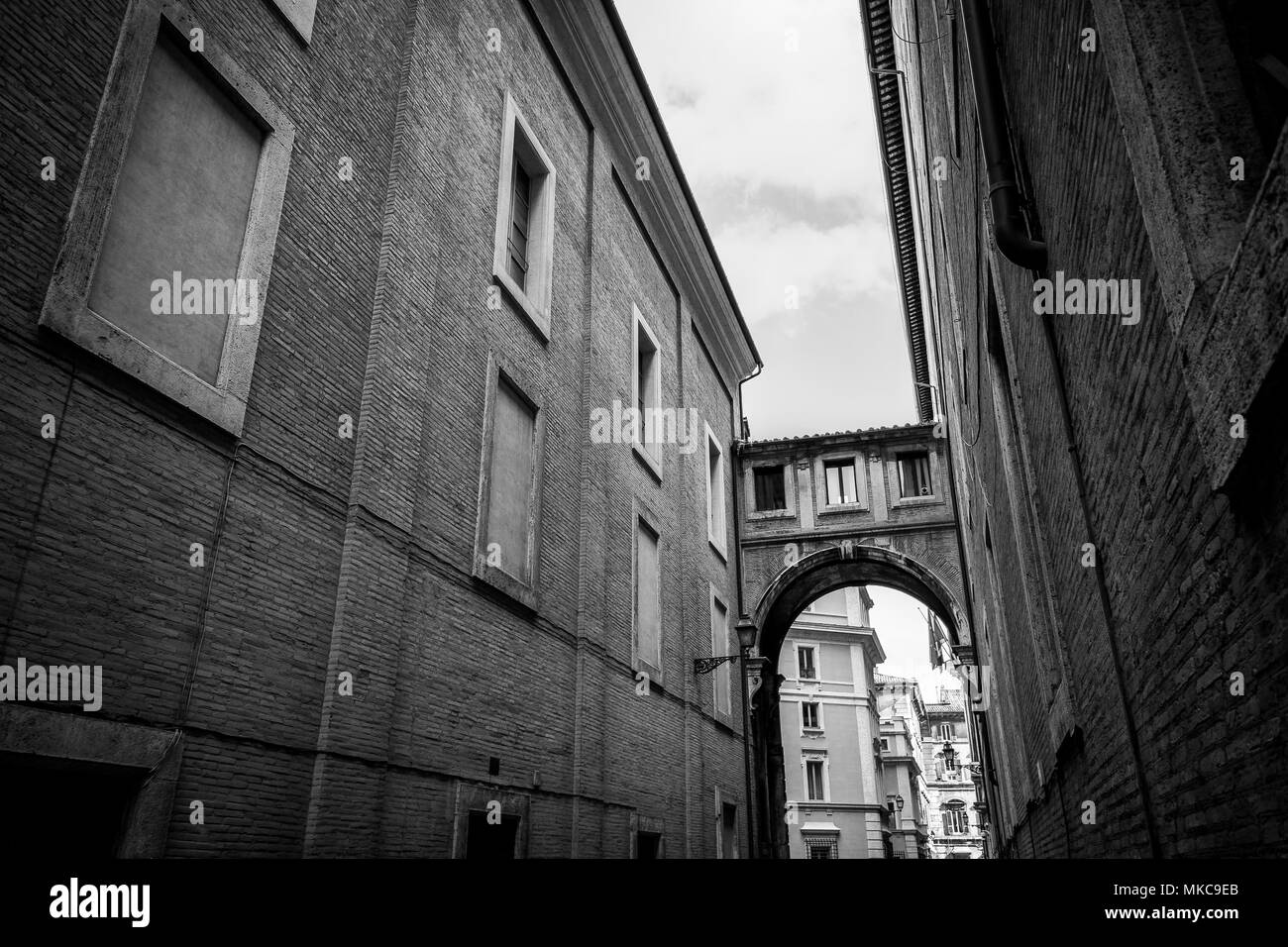 Windows wall in rome Black and White Stock Photos & Images - Alamy