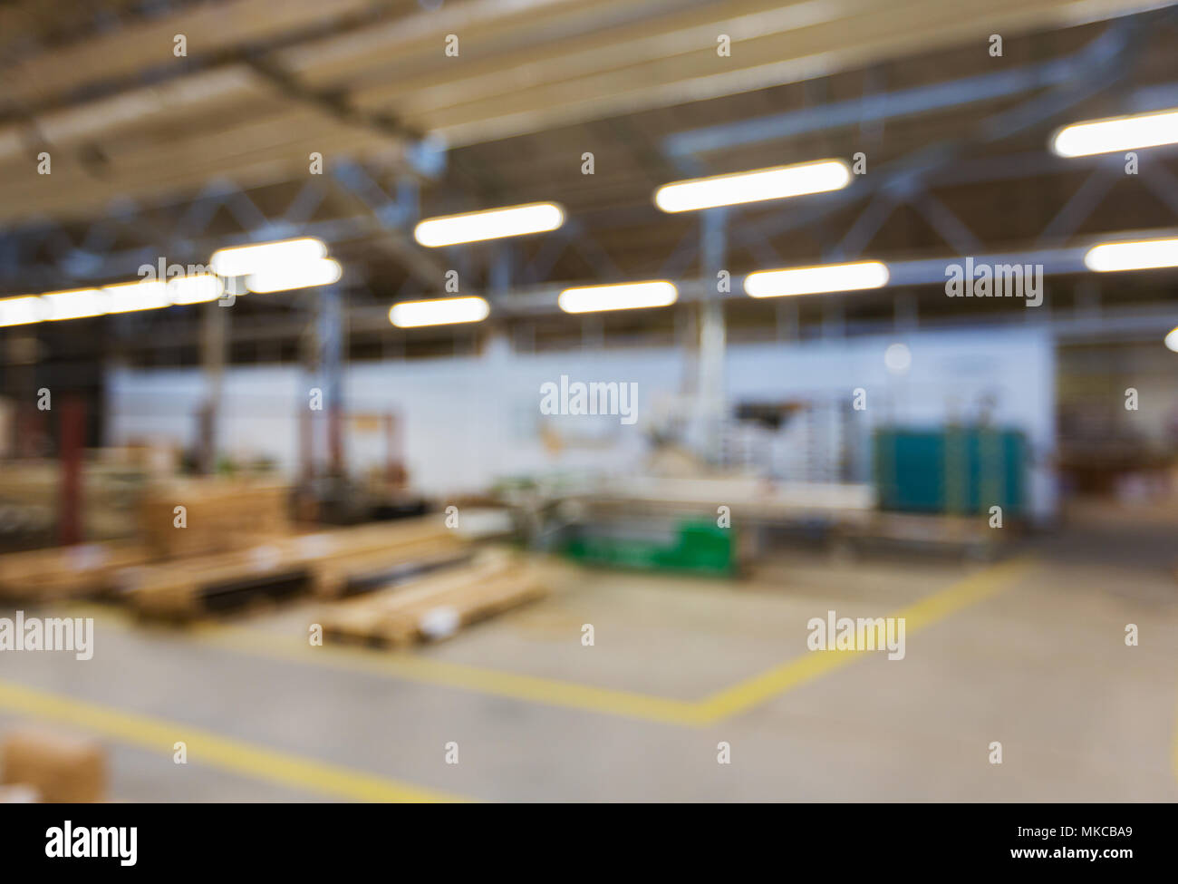 blurred factory workshop background Stock Photo - Alamy
