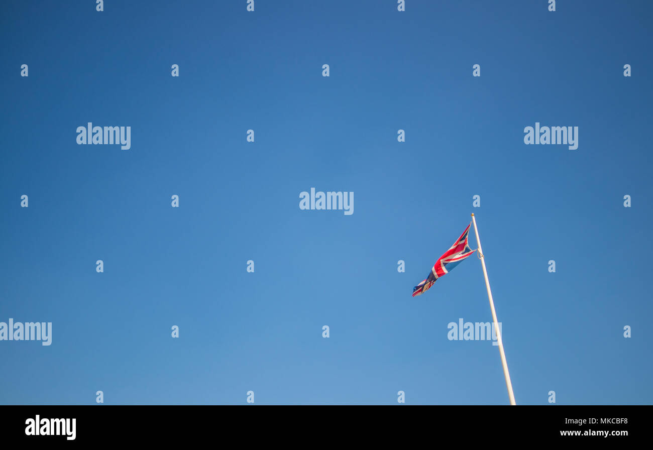 Union Jack on a clear sunny day Stock Photo - Alamy