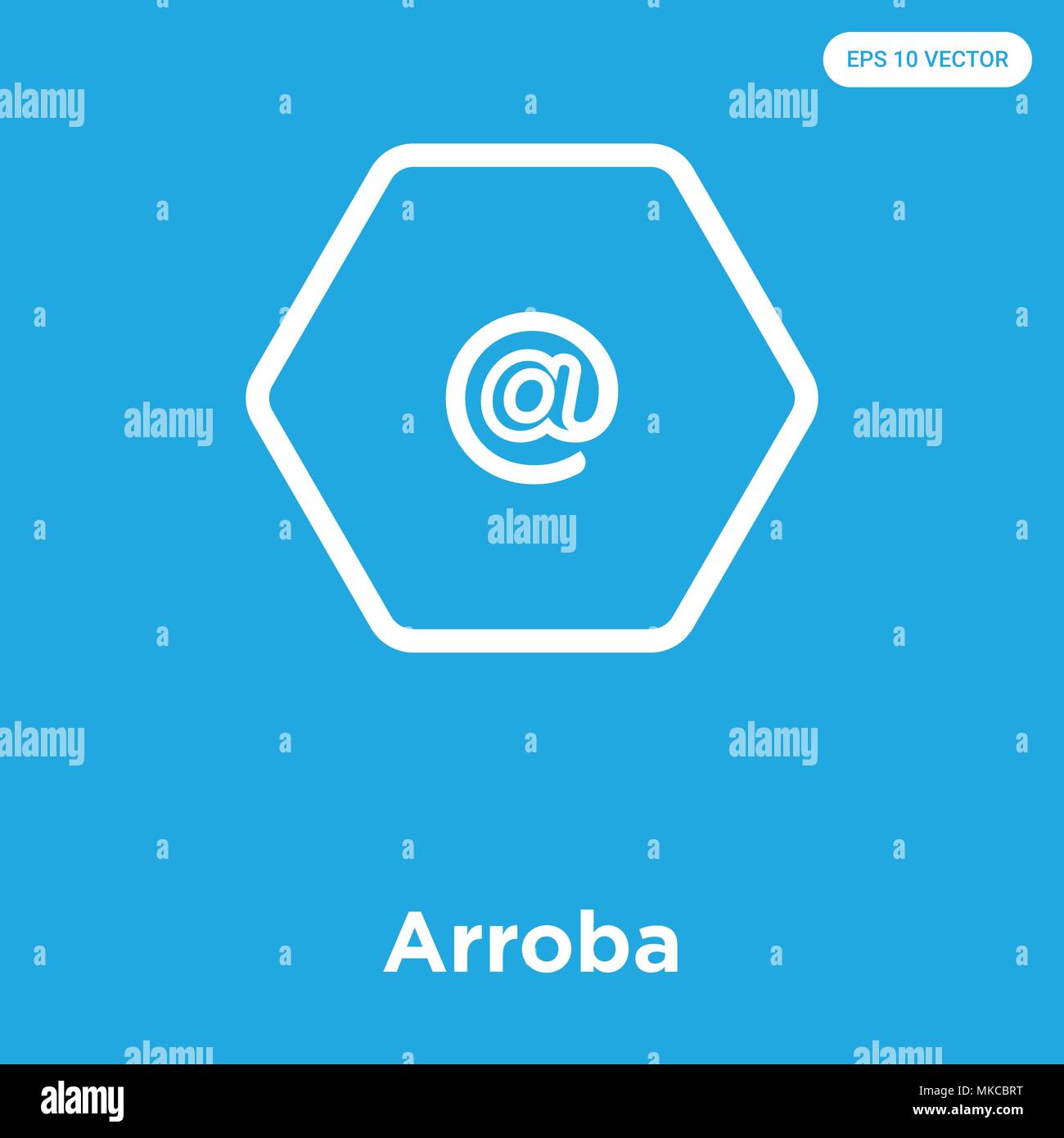 Arroba vector vectors hi-res stock photography and images - Alamy