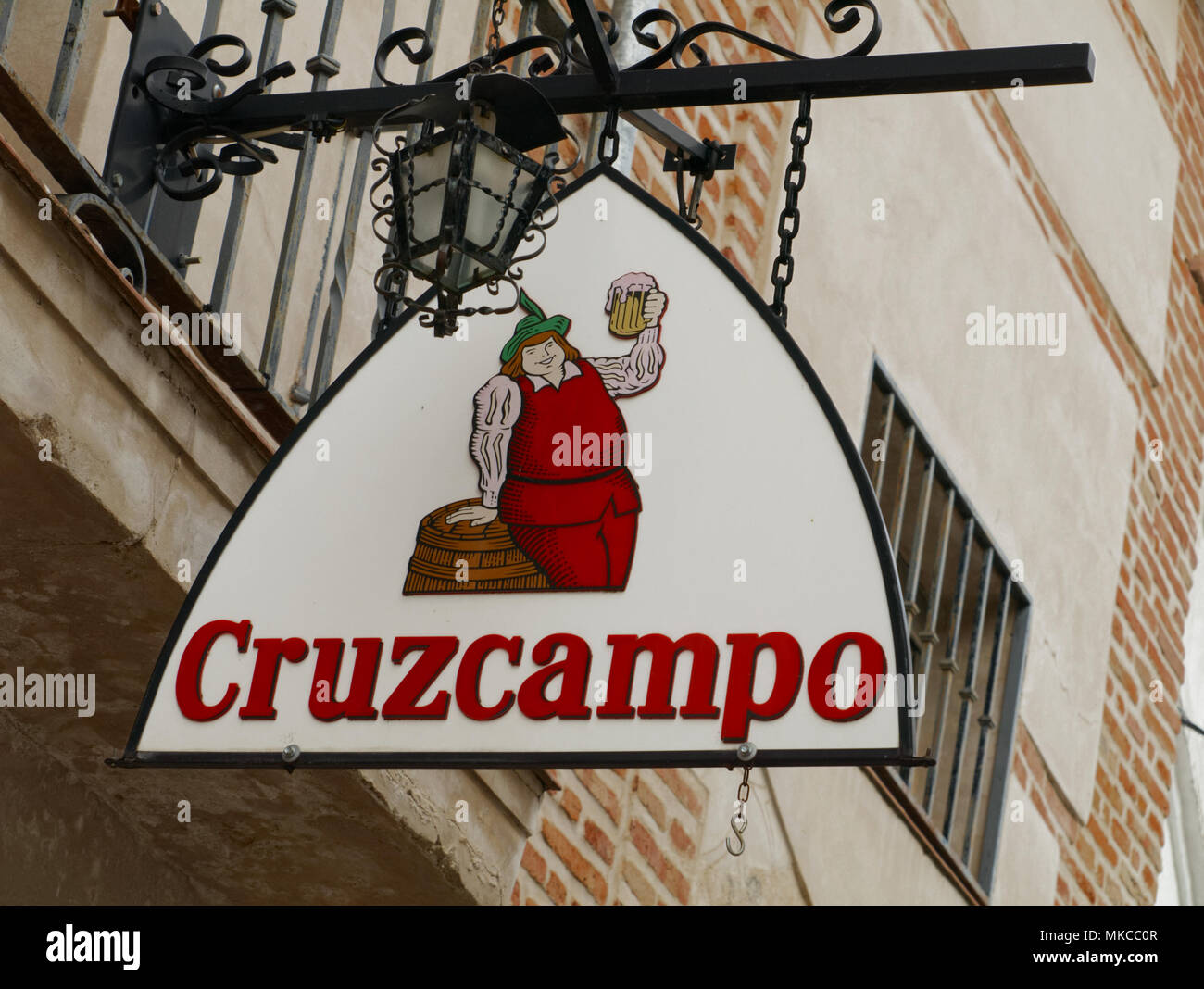 Seville, Spain - April 6, 2015: Sign in street in Seville, Spain ...