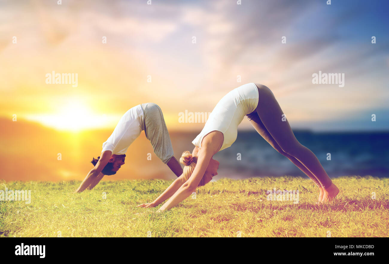 Downward dog yoga pose hi-res stock photography and images - Alamy