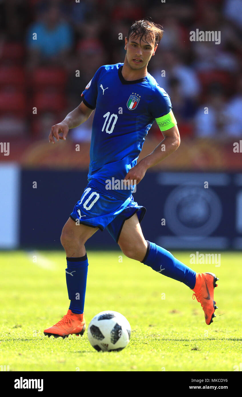 Italy U17's Alessio Riccardi during the UEFA European U17 Championship ...