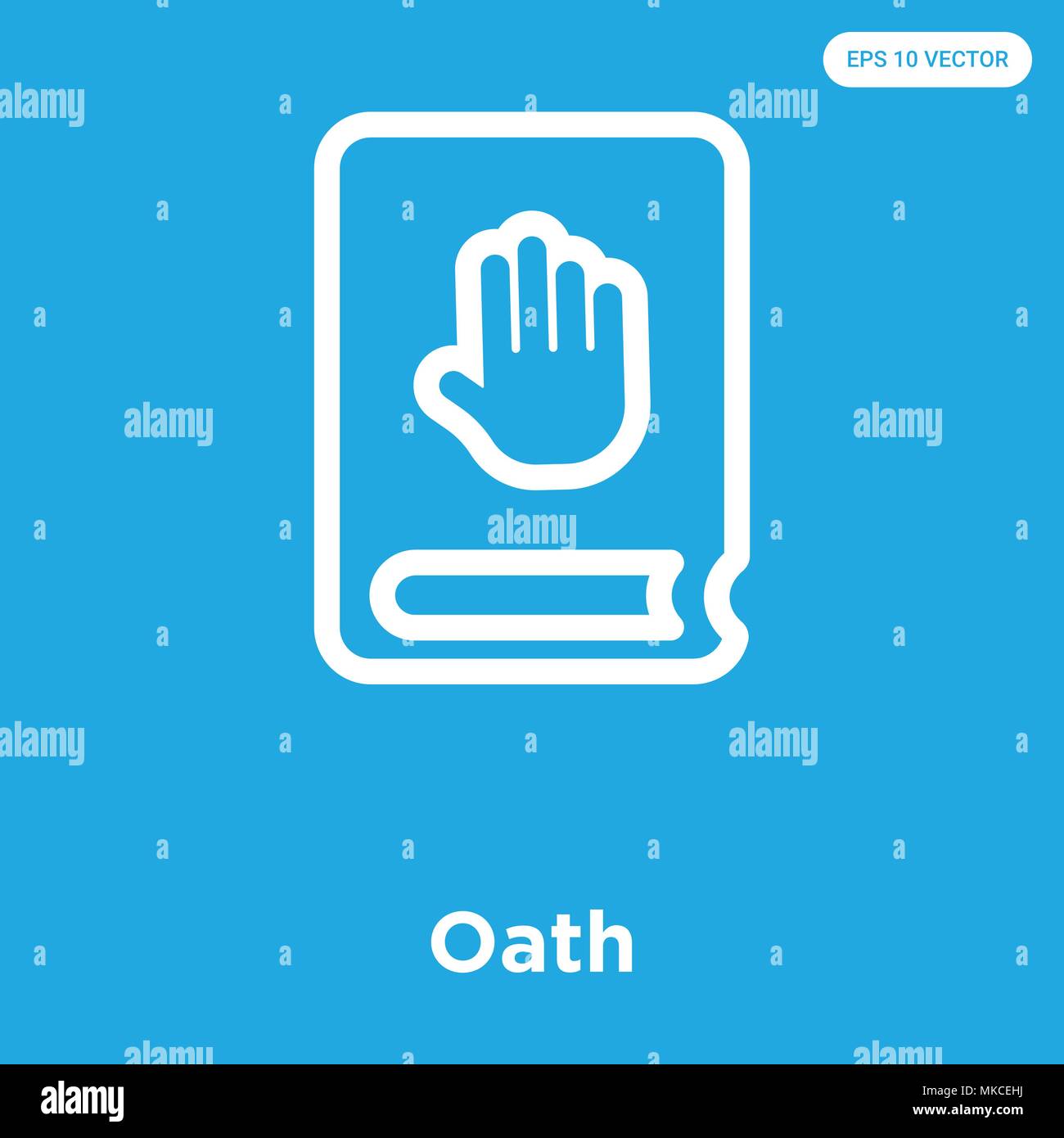 Taking oath Stock Vector Images - Alamy