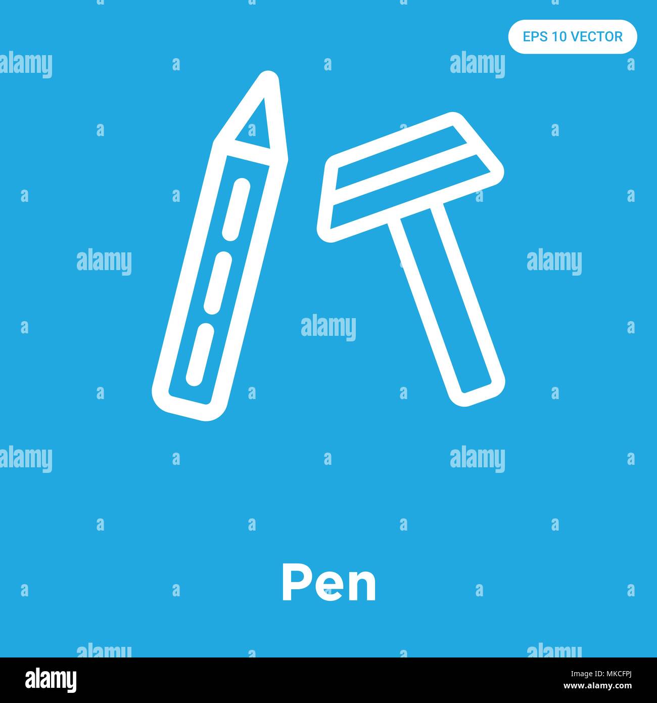Fountain pen on transparent background Stock Vector Images - Alamy