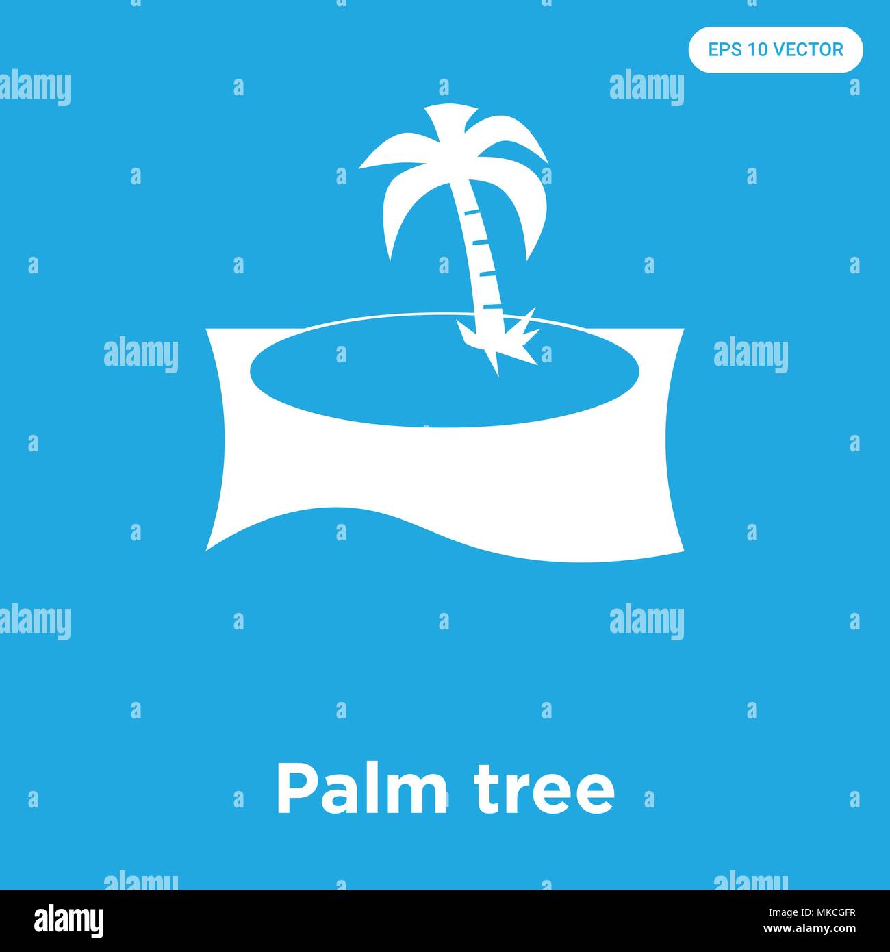 Blue palm tree png hi-res stock photography and images - Alamy