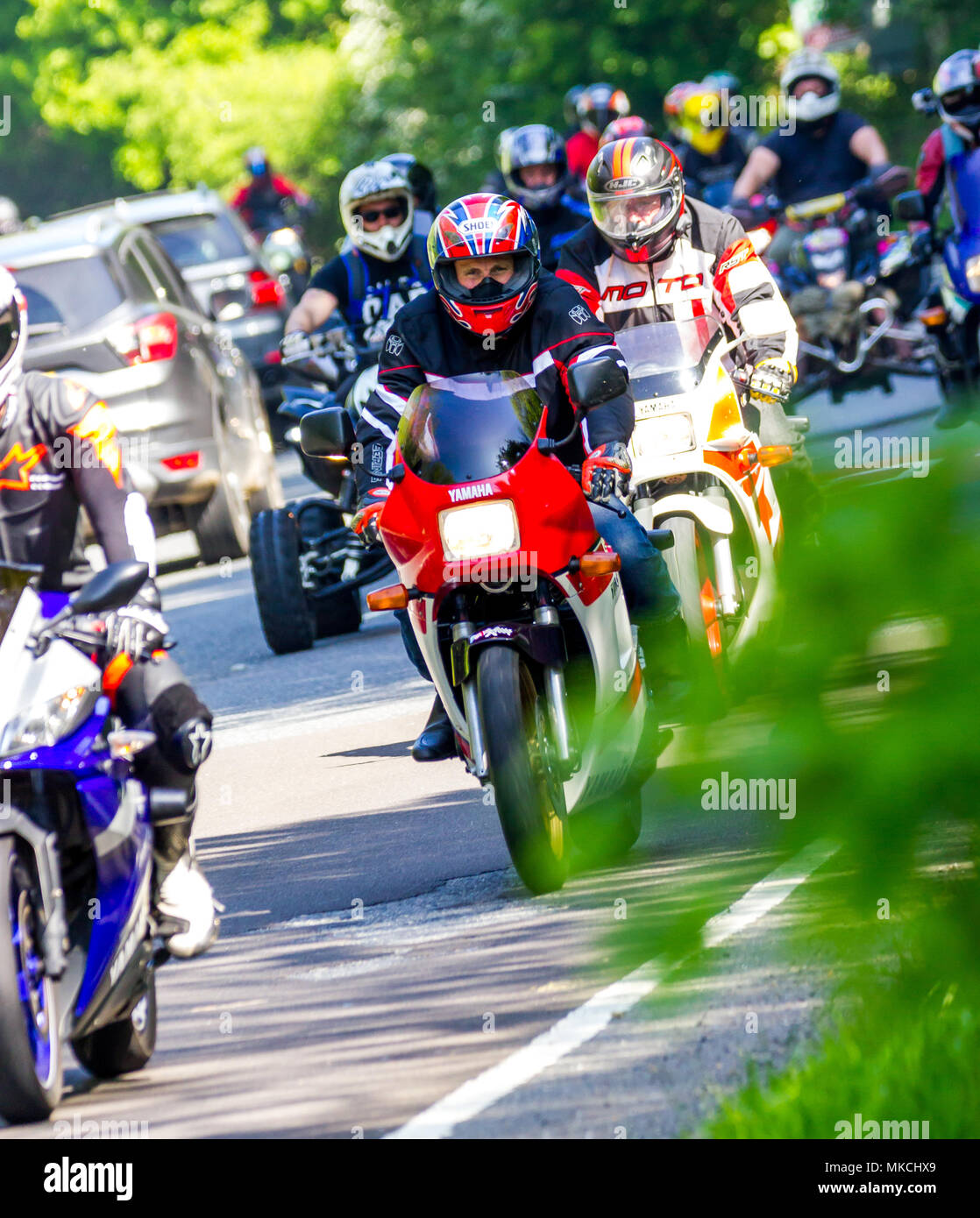 Riders from all across the UK take part in the annual London to ...