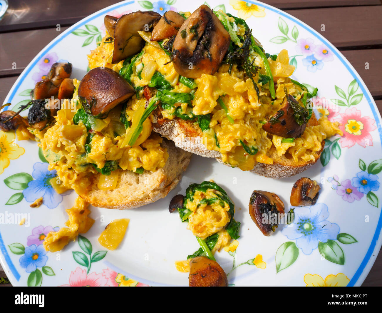 Sourdough toast scrambled eggs hi-res stock photography and images - Alamy