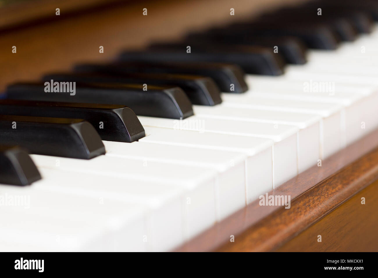 An oblique angled close up of piano keys Stock Photo - Alamy