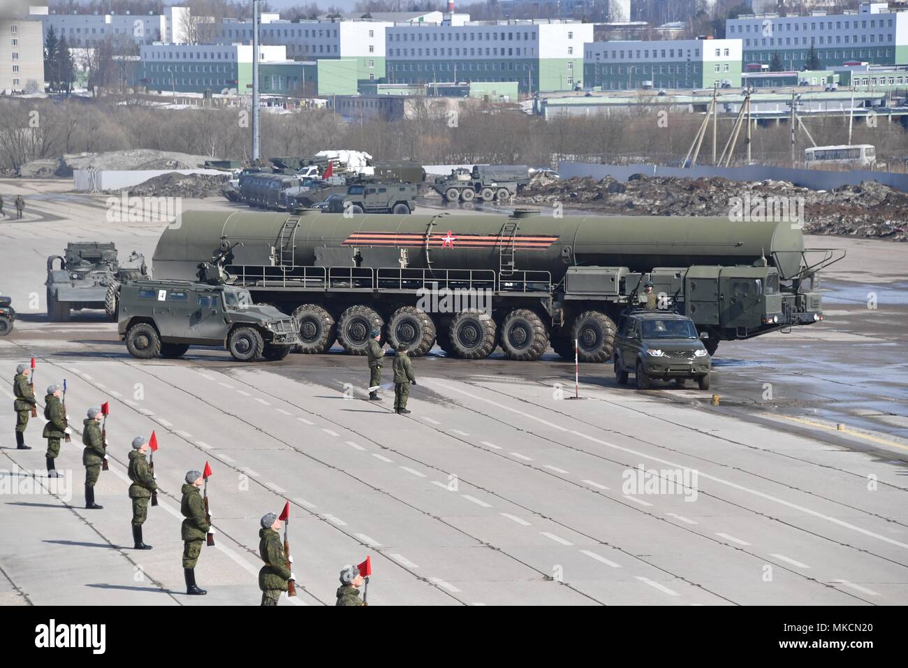 April 7, 2018. - Russia, Moscow region, Alabino. - A Topol-M ...